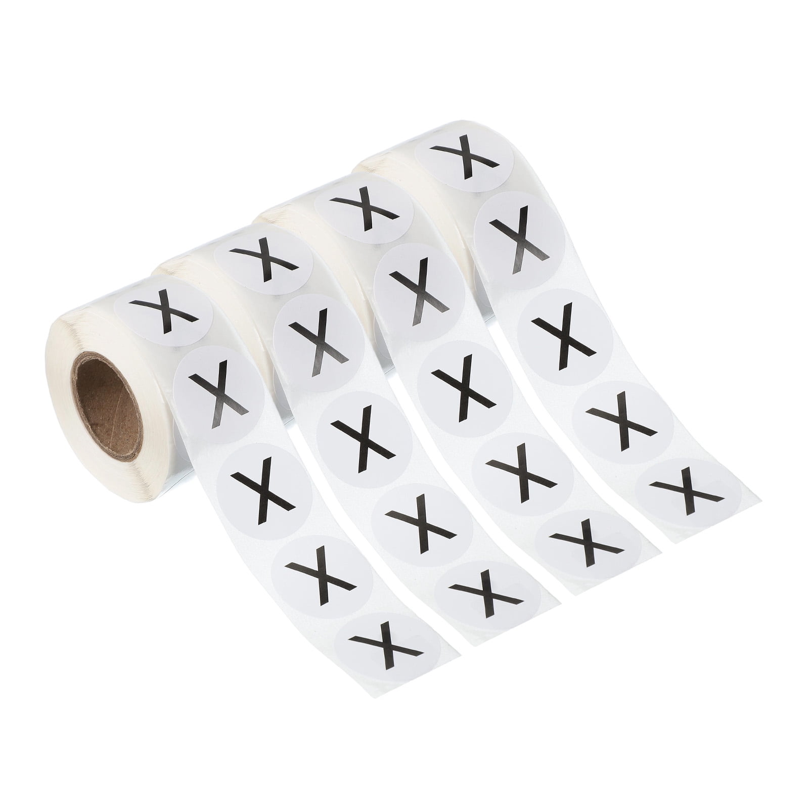 Uxcell 1" Round Letter X Stickers, Self-Adhesive Alphabet Stickers for ...