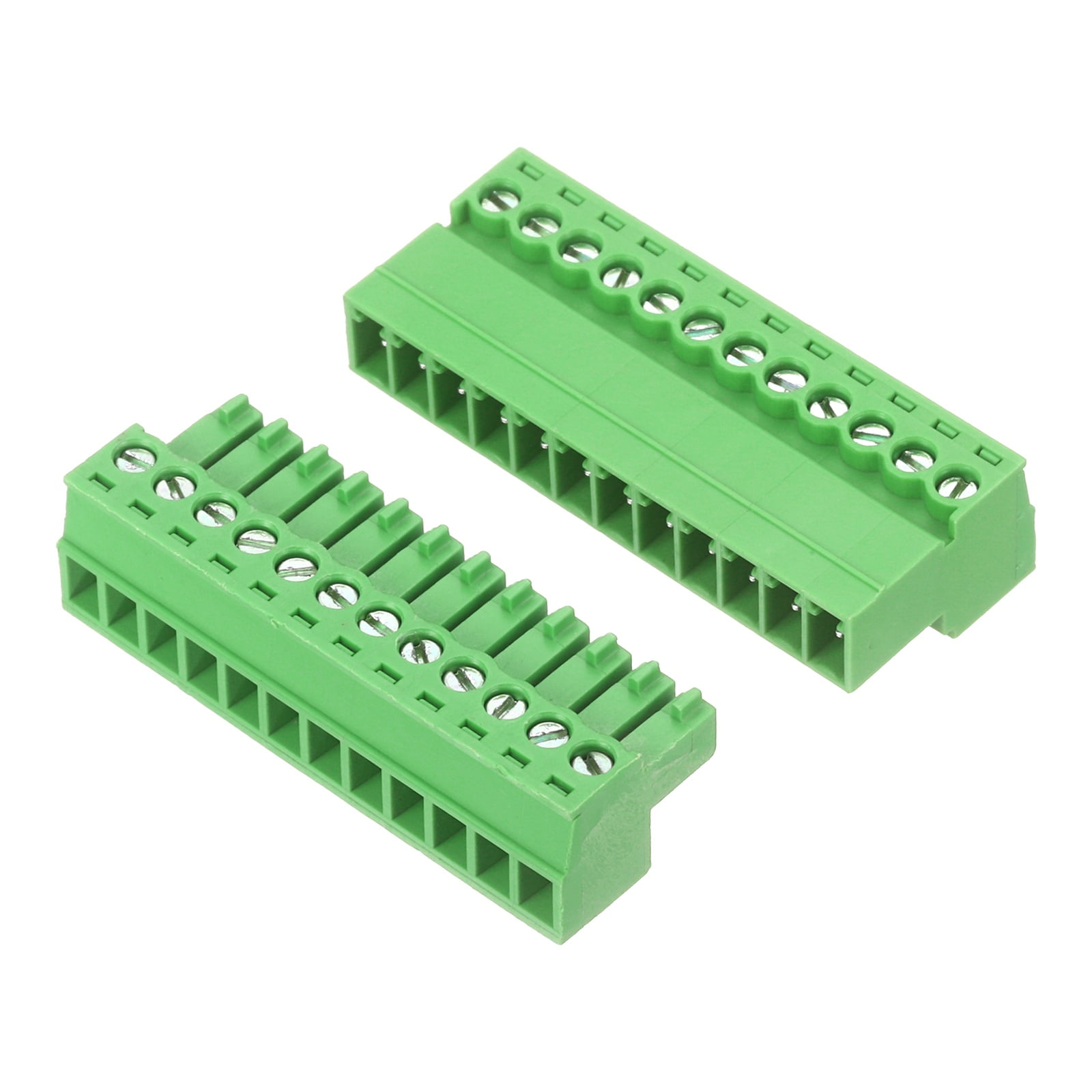 Uxcell 1 Set 12 Pin 3.5mm Pitch PCB Mount Screw Terminal Block ...