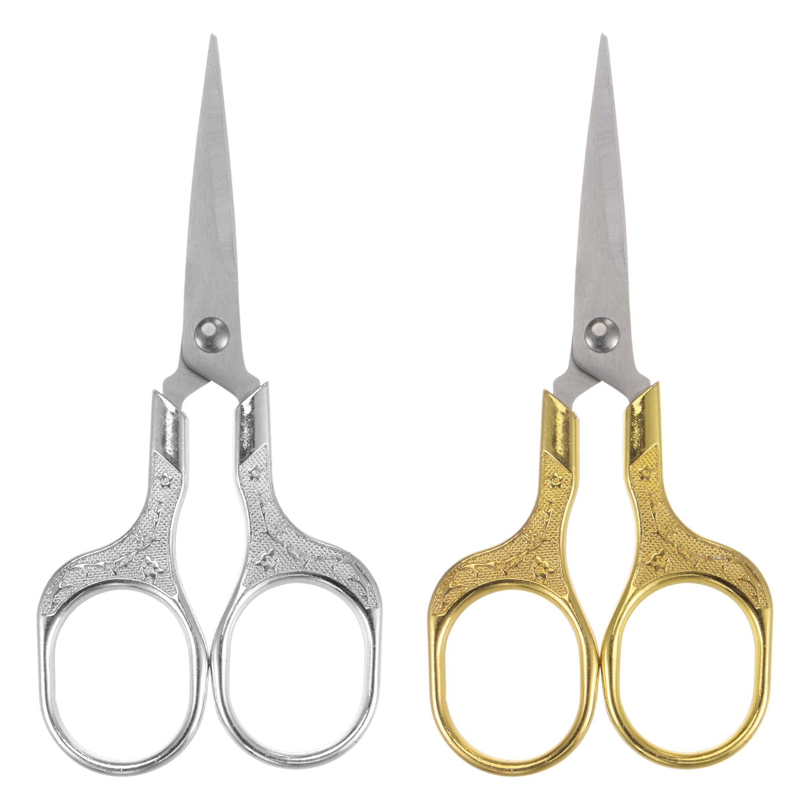 Uxcell 1 Set 5" Stainless Steel Vintage Plum Blossom Mini Scissors for ...