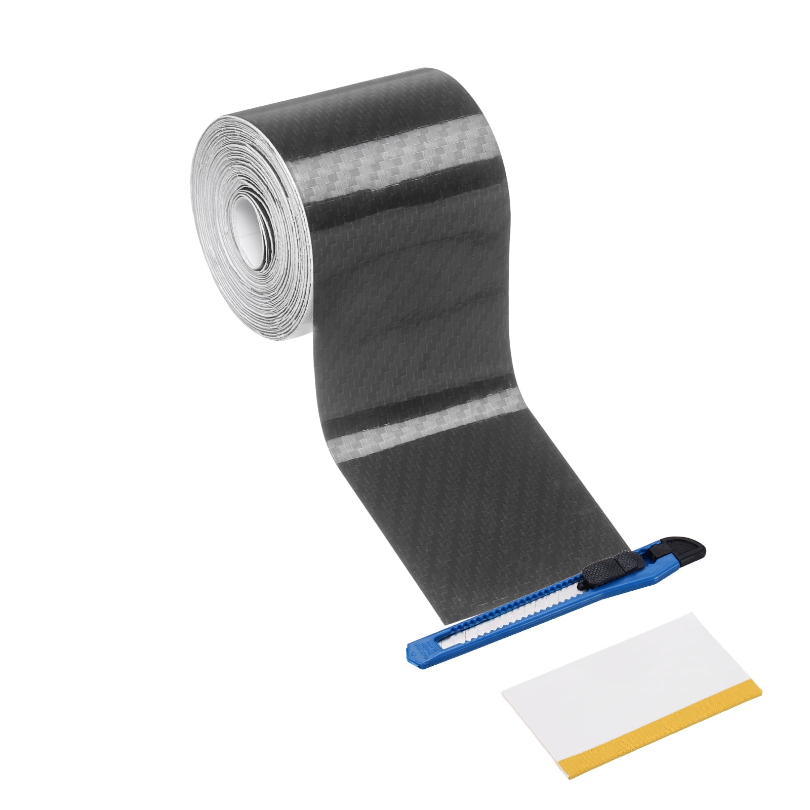Uxcell 1 Set 5D Carbon Fiber Vinyl Wrap 2" x 16ft Self-Adhesive with ...