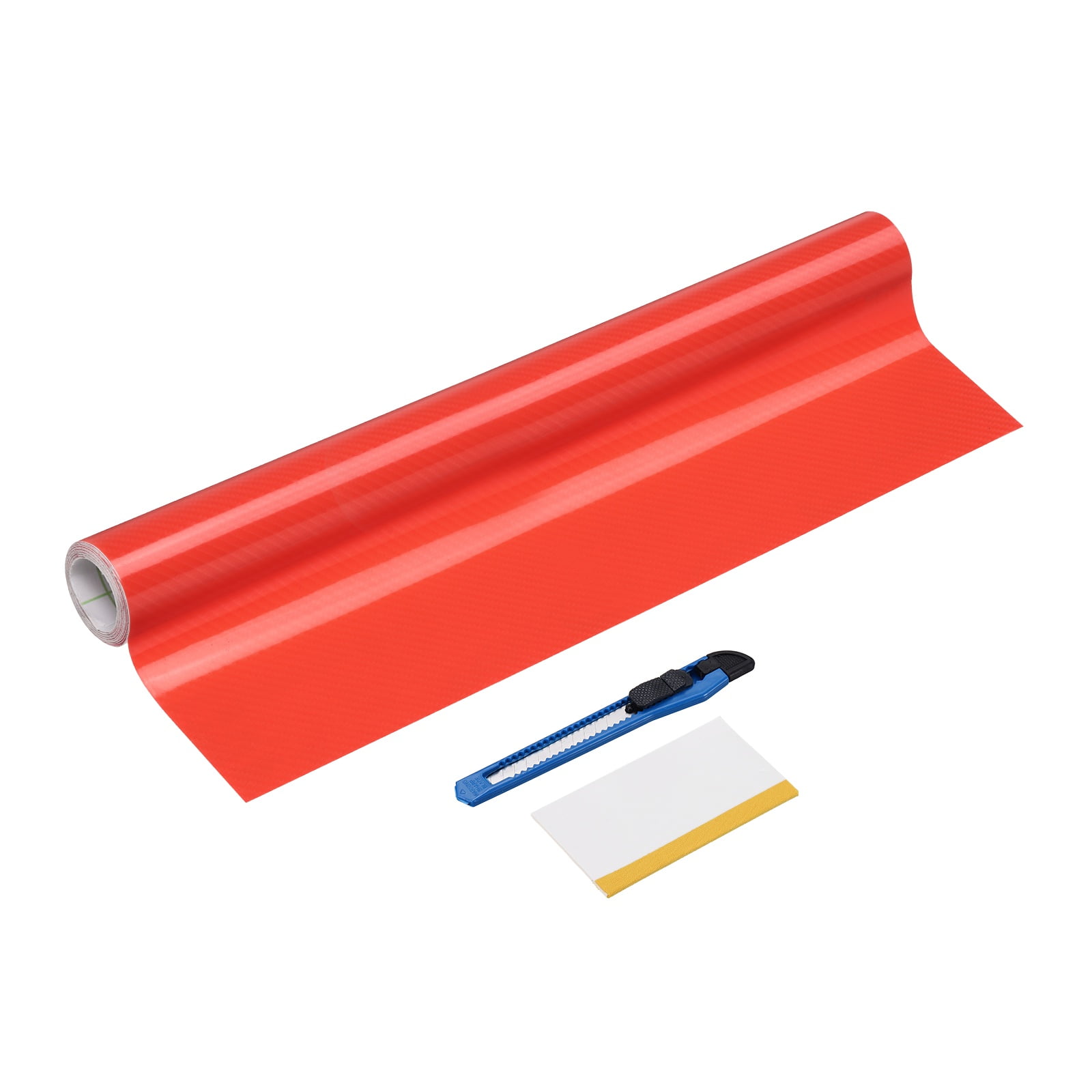 Uxcell 1 Set 6D Carbon Fiber Vinyl Wrap 15.7" x 5ft Self-Adhesive with ...