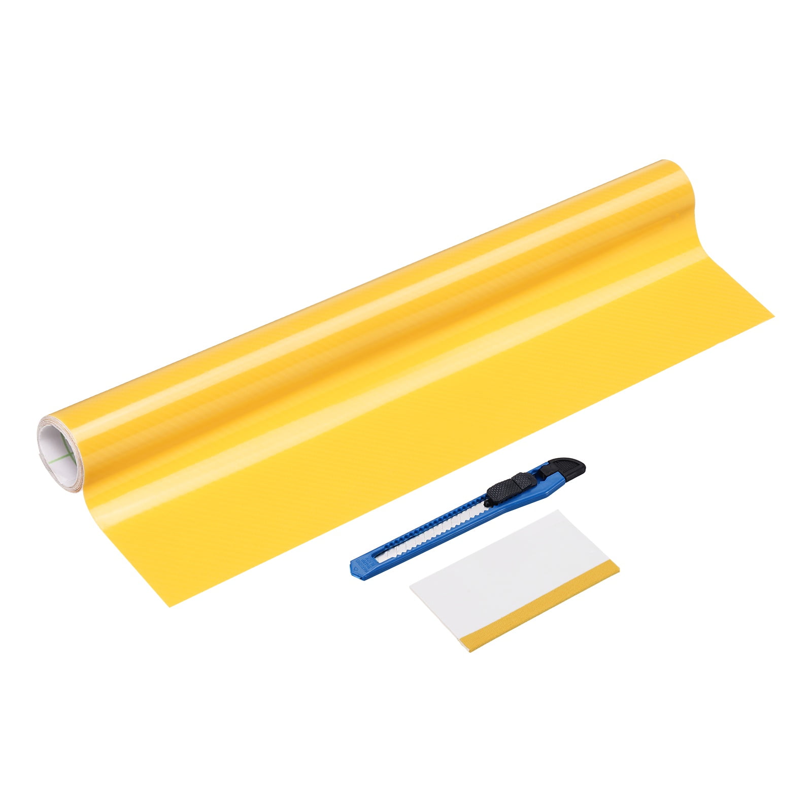Uxcell 1 Set 6D Carbon Fiber Vinyl Wrap 15.7" x 5ft Self-Adhesive with ...