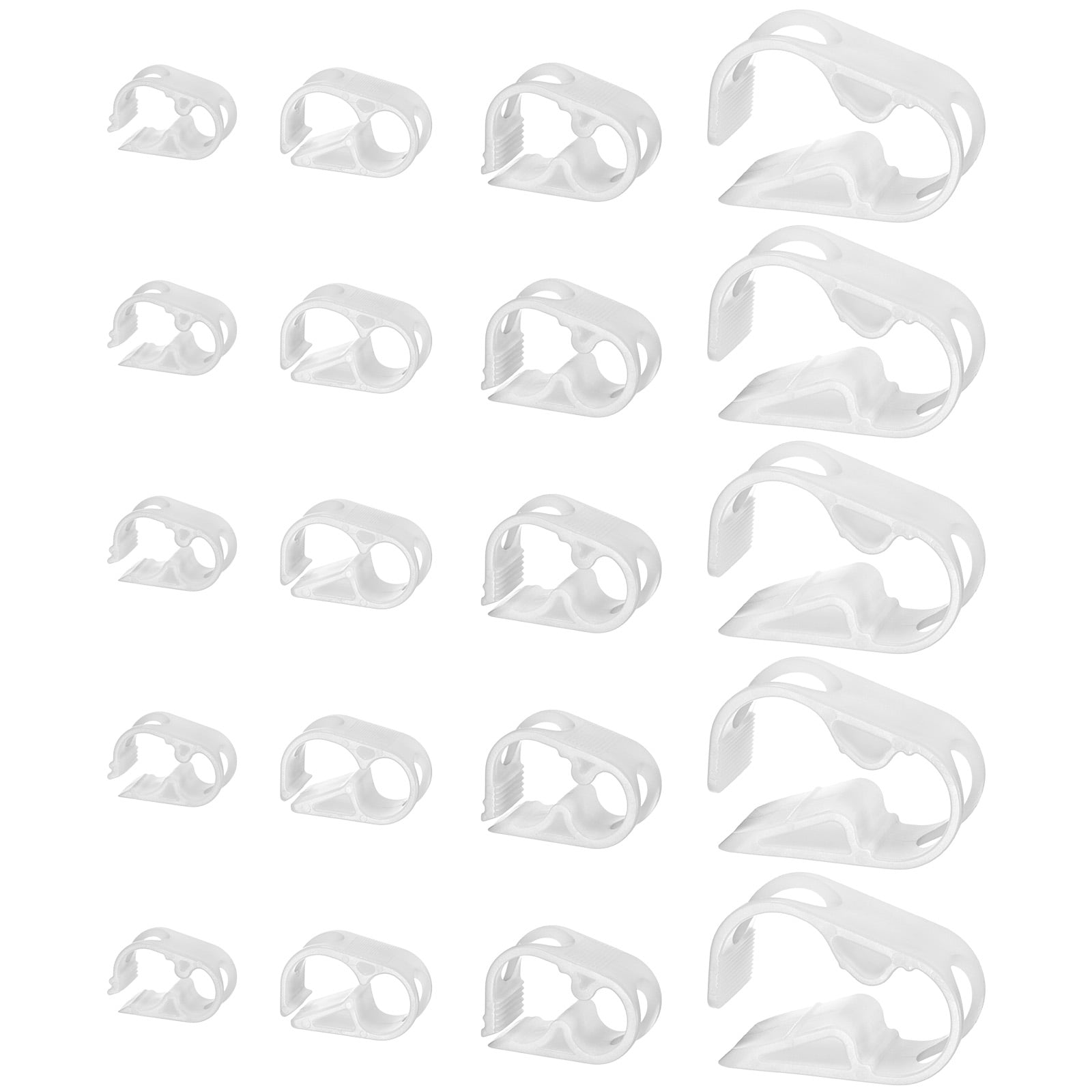Uxcell 1-Set Adjustable Plastic Tubing Clamps 1/8-1/4 1/4-5/16 1/4-1/2 ...