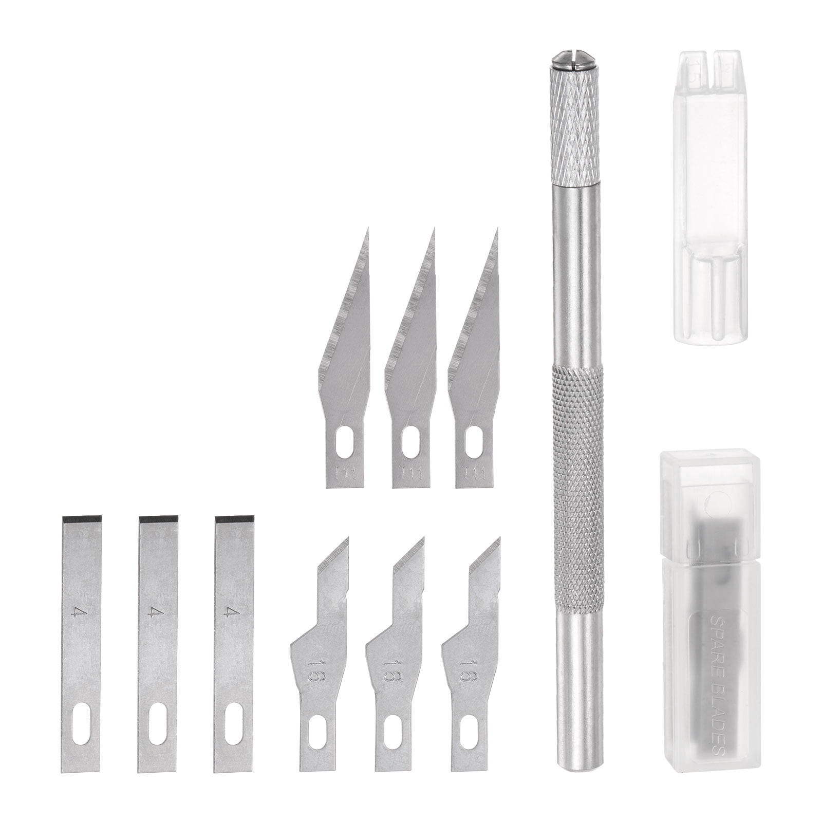 Uxcell 1 Set Art Craft Knife Kit 1 Pack Hobby Knife & 9 Packs 3 Types ...
