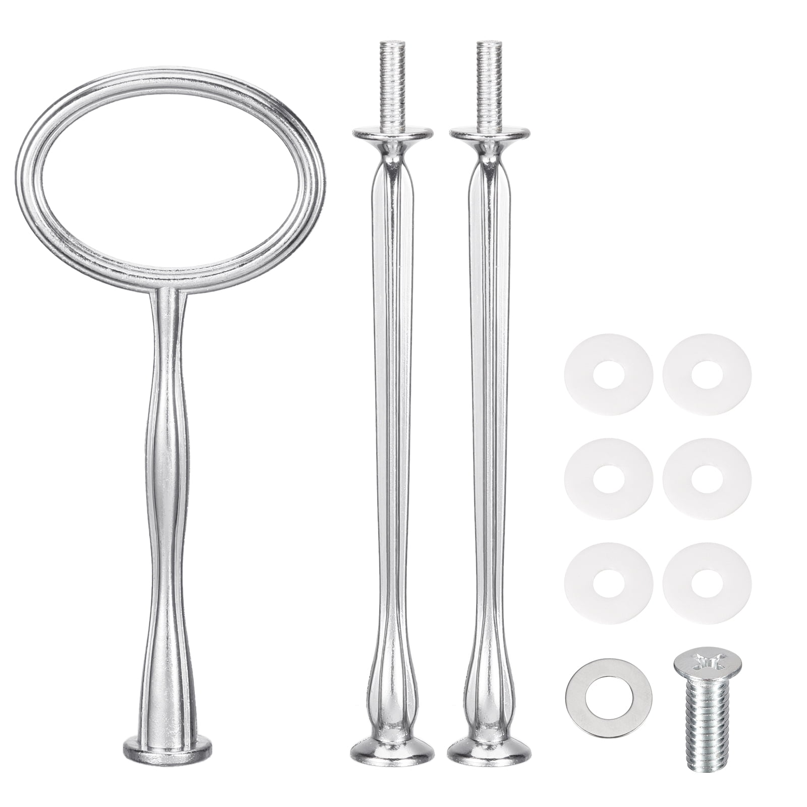 Uxcell 1 Set Cake Tray Stand Handle Plate Hardware Fitting, 3-Tiers ...
