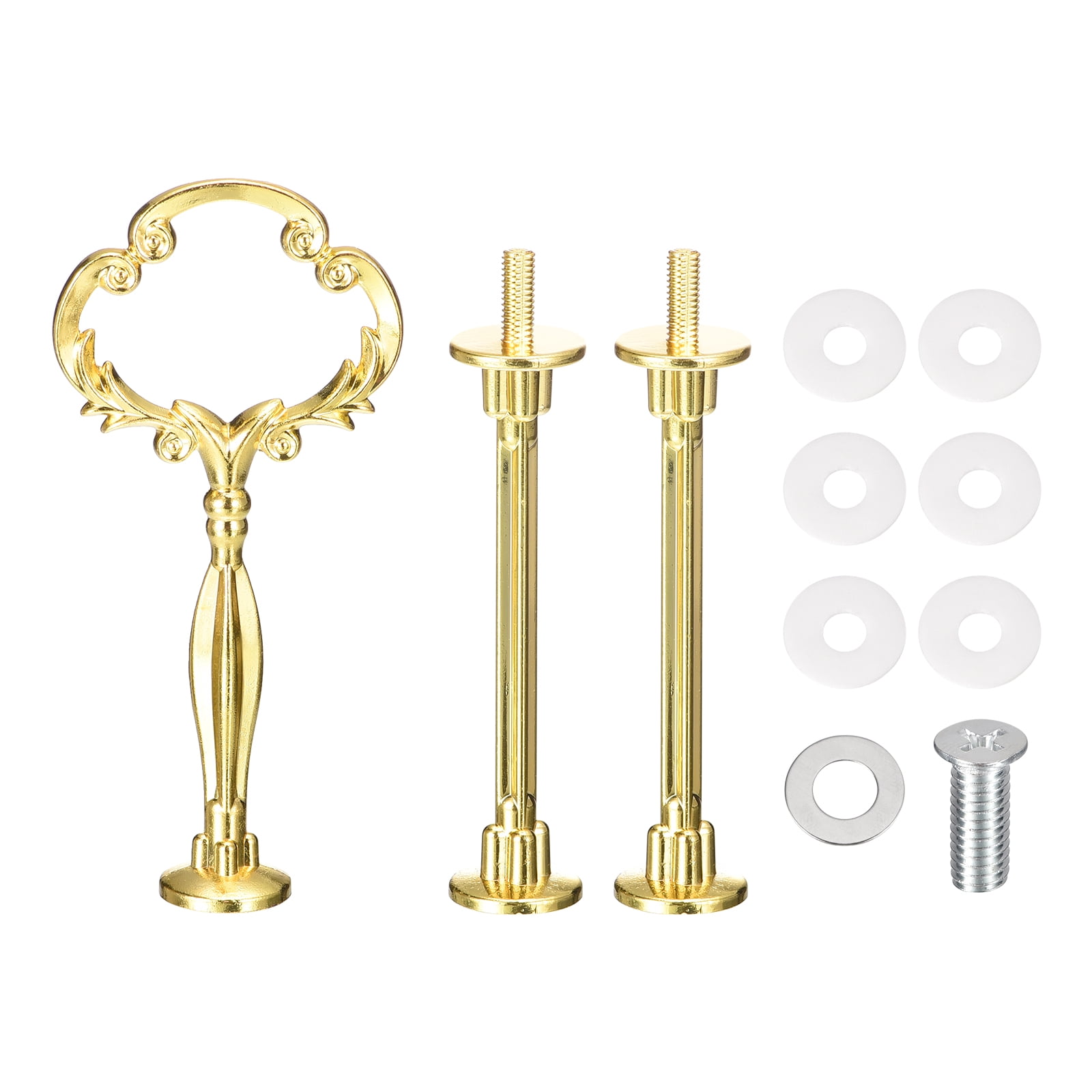 Uxcell 1 Set Cake Tray Stand Handles Plate Hardware Fitting, 3-Tiers ...