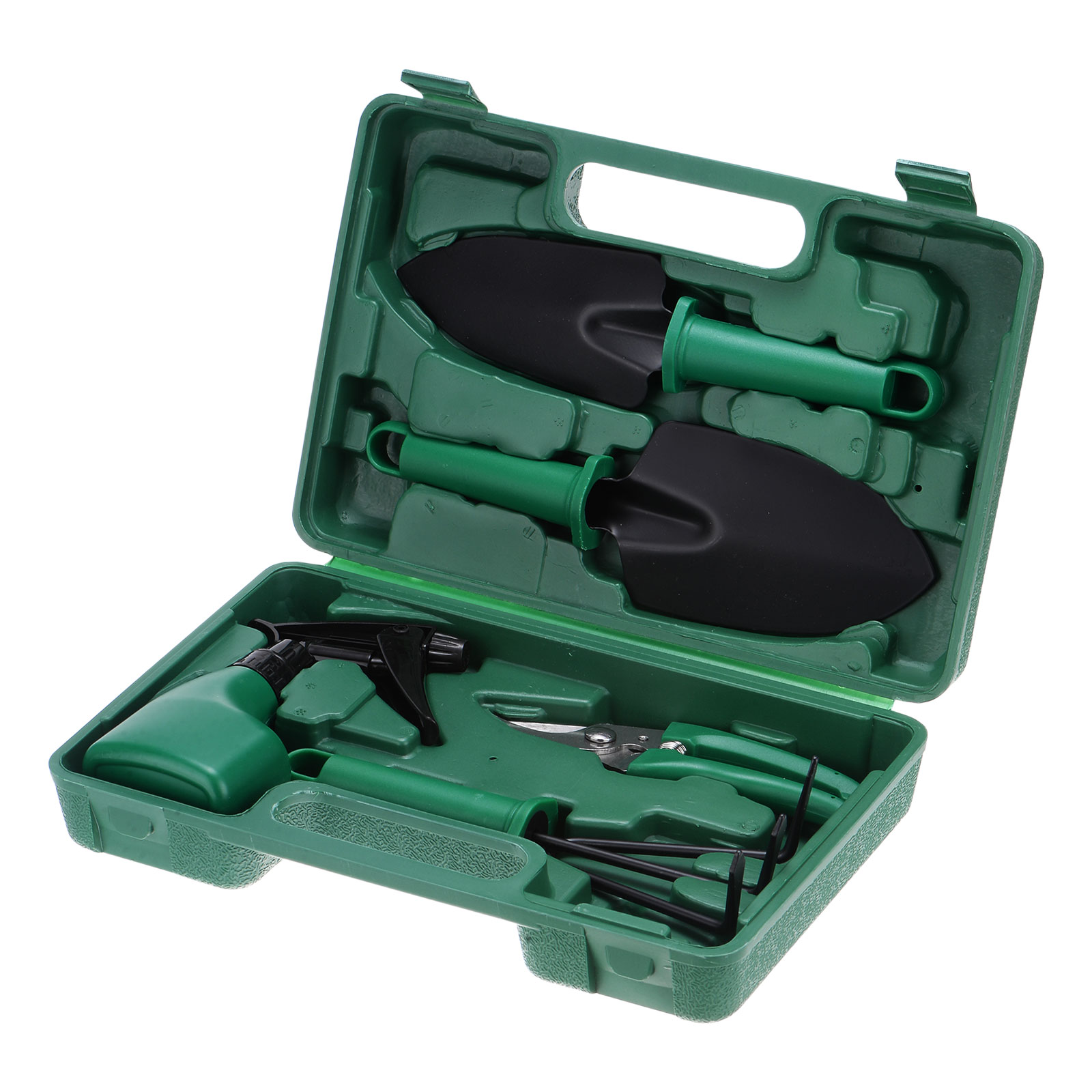 Uxcell 1 Set Garden Tool Sets 5 Pieces Plastic Kits for Gardening, Dark ...