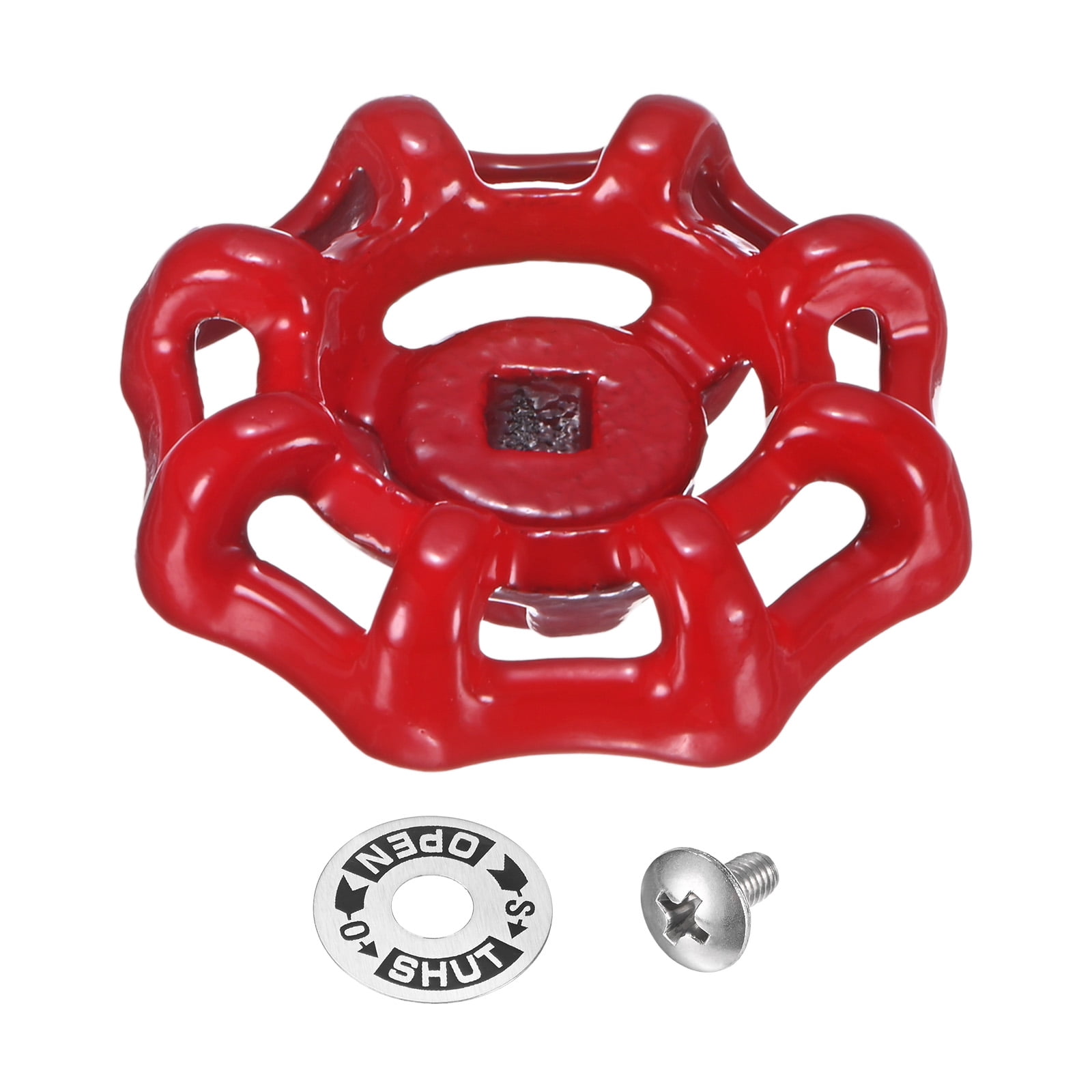 Uxcell 1-Set Outside Faucet Handle, 5x5mm Paint Cast Iron Square Stem ...