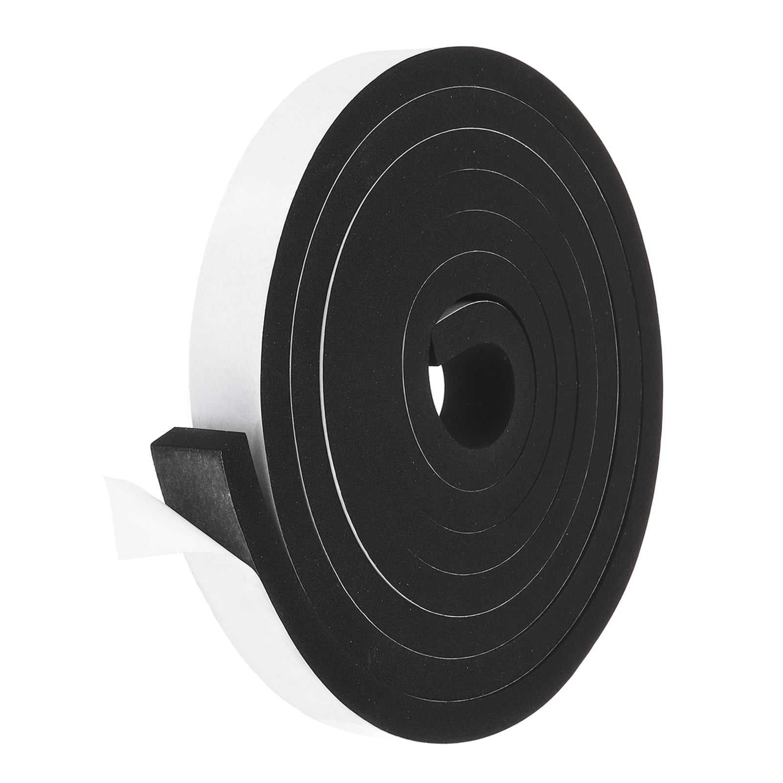 Uxcell 1 Set Weather Stripping Door Seal Self Adhesive Black 1 inch x 1 ...