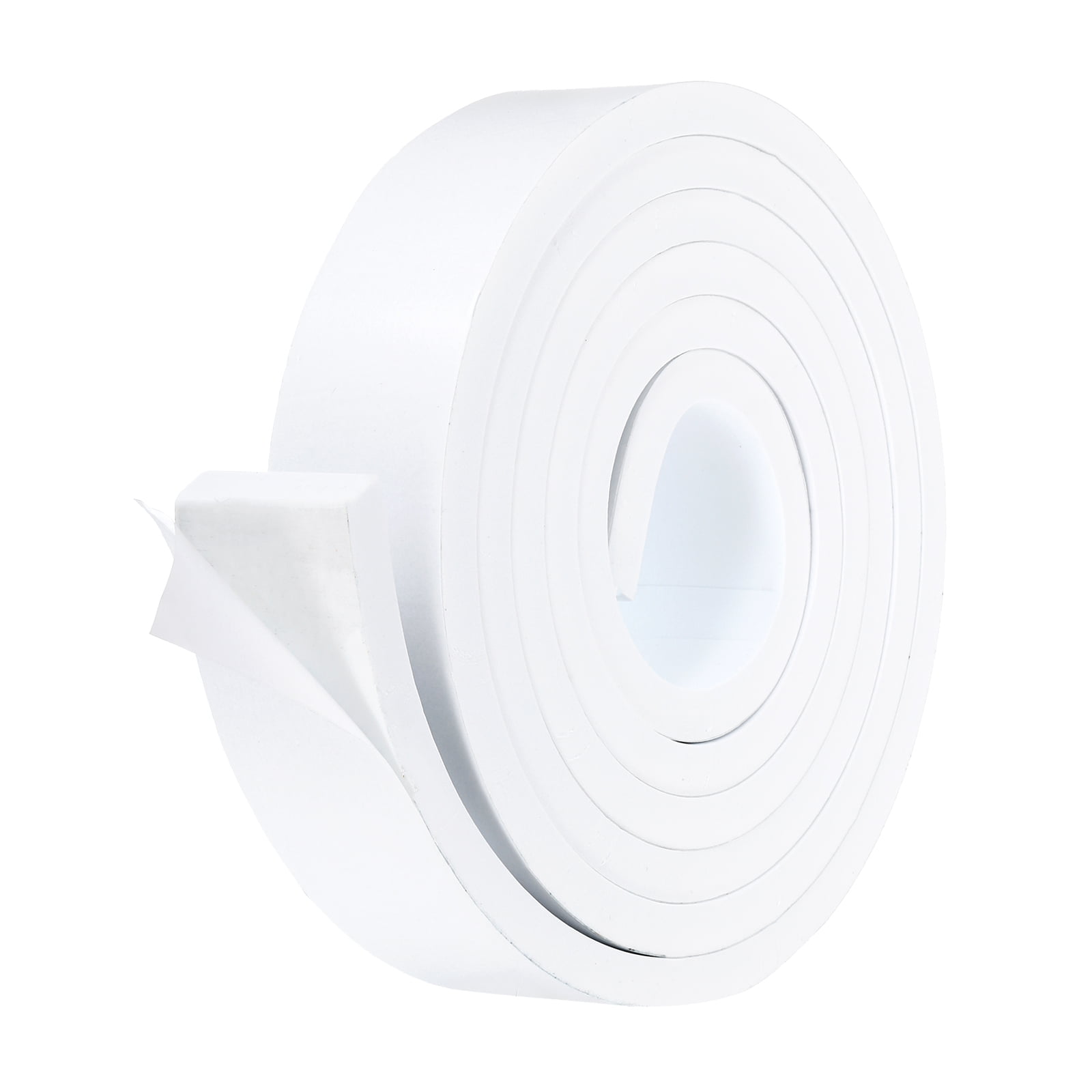 Uxcell 1 Set Weather Stripping Door Seal Self Adhesive White 2 inch x 1 ...