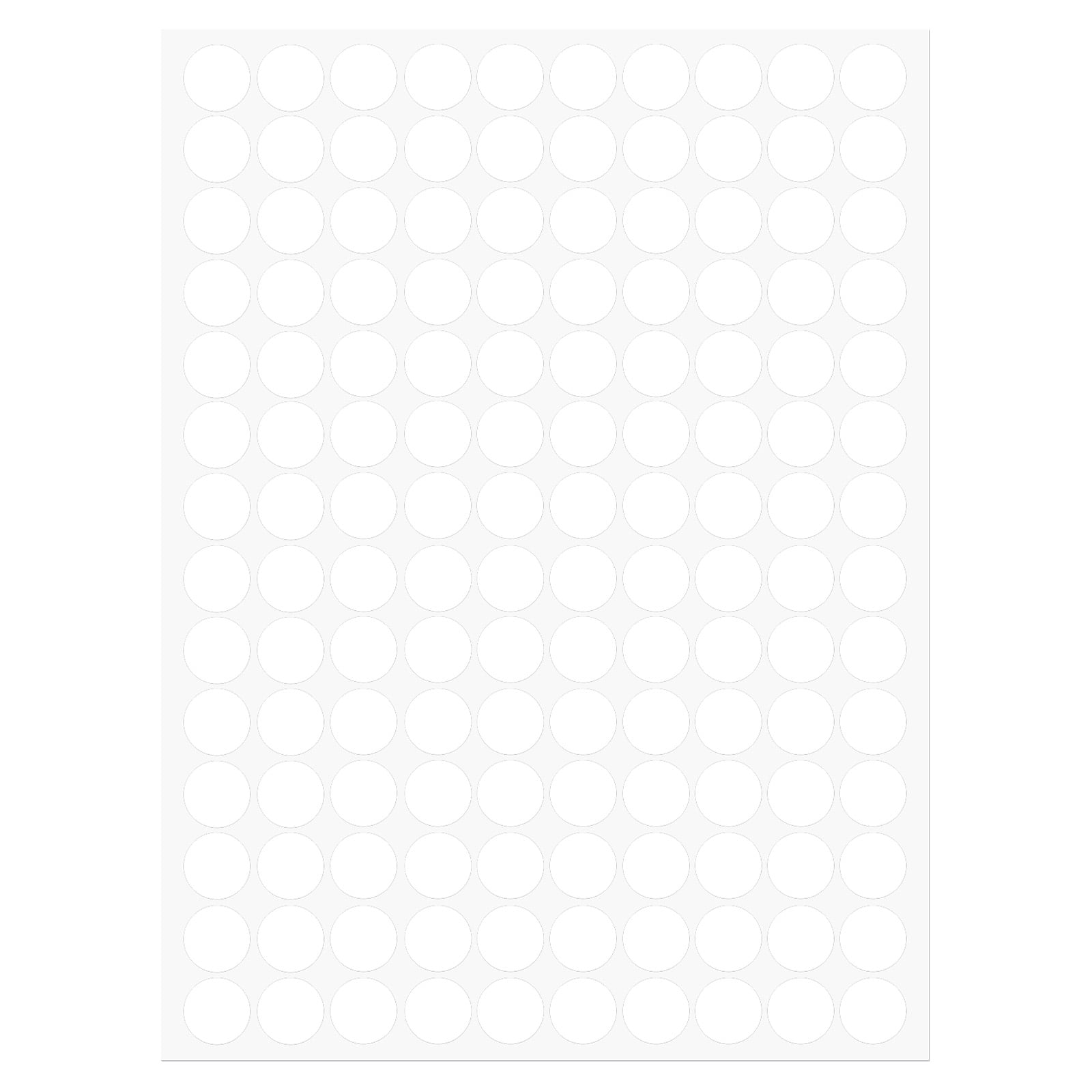Uxcell 1 Sheet/140Pcs 12mm Dia Self Adhesive Screw Hole Cover Stickers ...