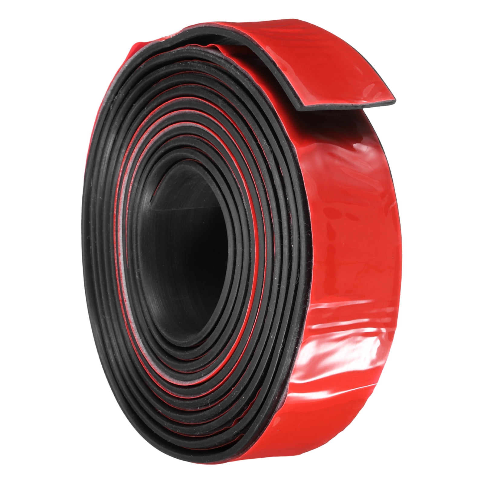 Uxcell 1"W x 1/16"T x 6'L Adhesive Rubber Strips Solid Neoprene Rubber ...