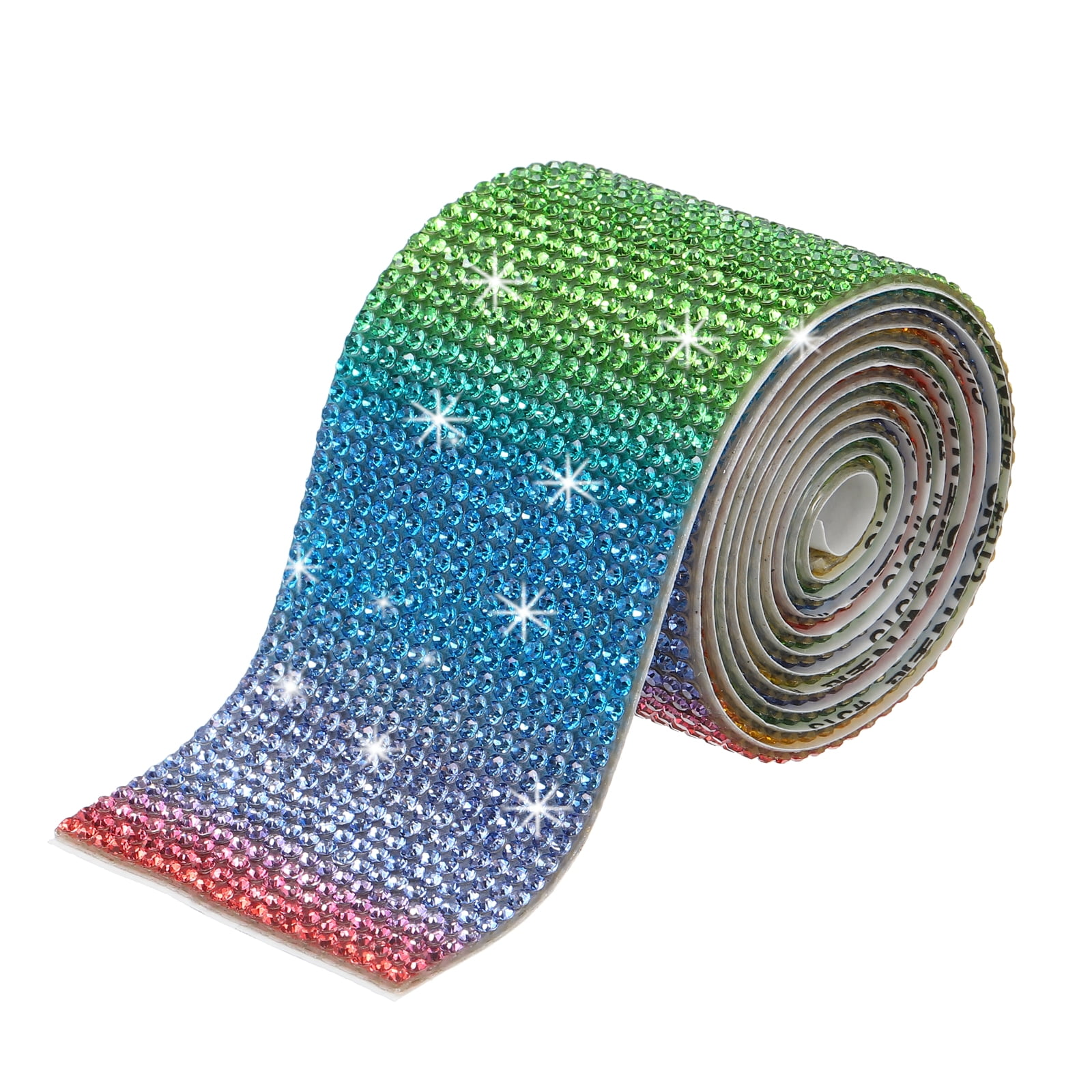 Uxcell 1 Yard 4.5cm Self Adhesive Crystal Rhinestone Diamond Ribbon for ...
