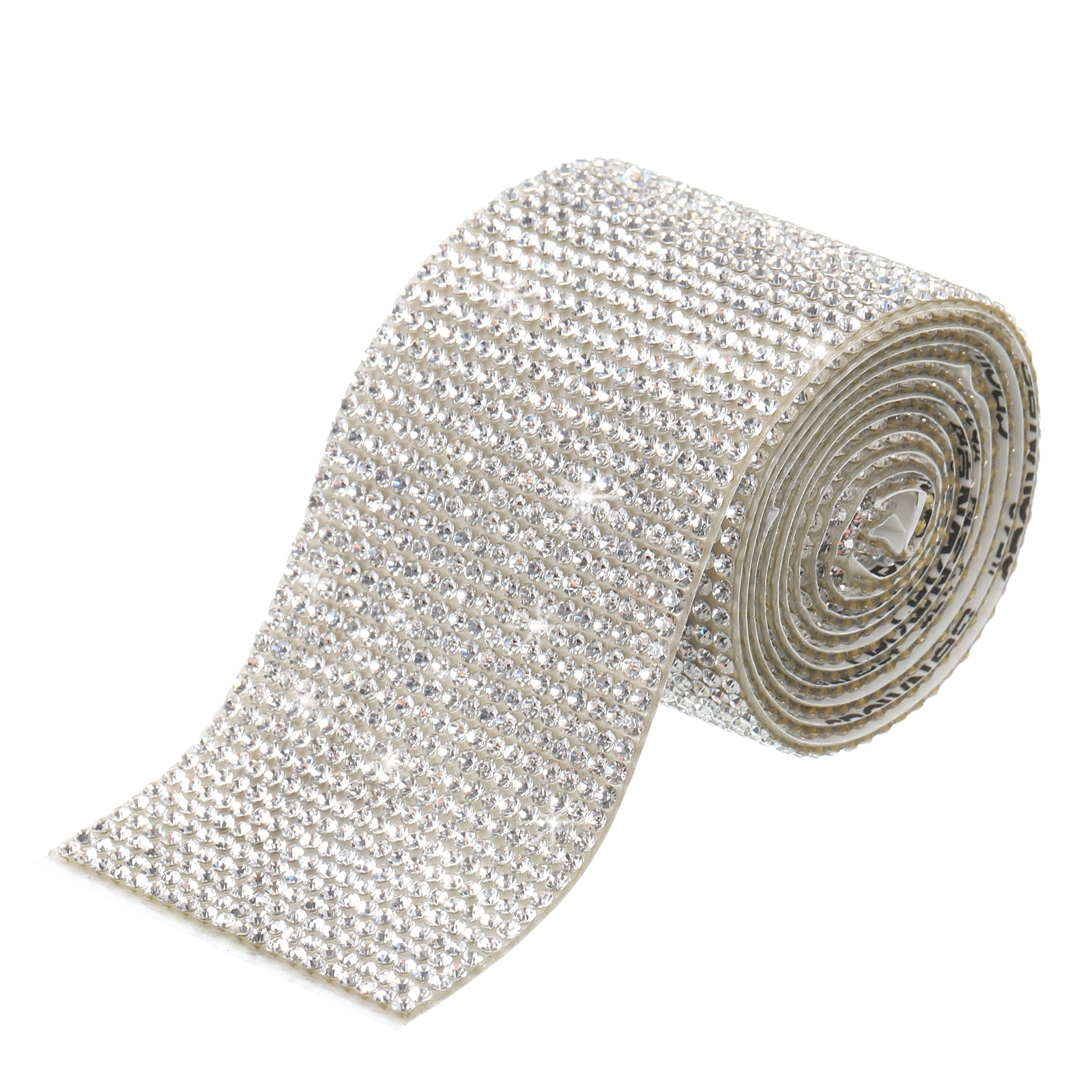 Uxcell 1 Yard 4.5cm Self Adhesive Crystal Rhinestone Diamond Ribbon for ...