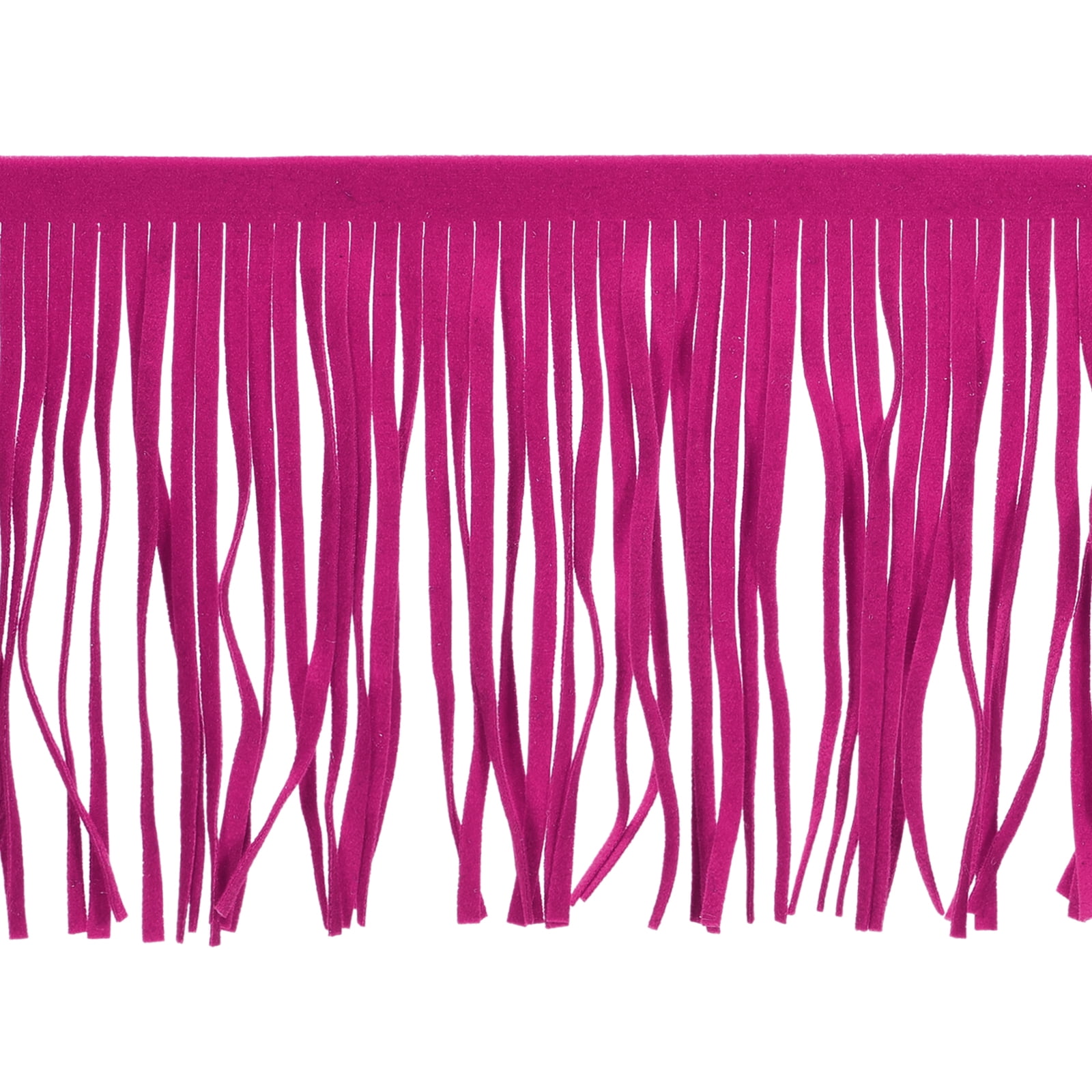 Uxcell 1 Yard 4 Inch PU Leather Fringe Trim DIY Tassel Fringe for ...