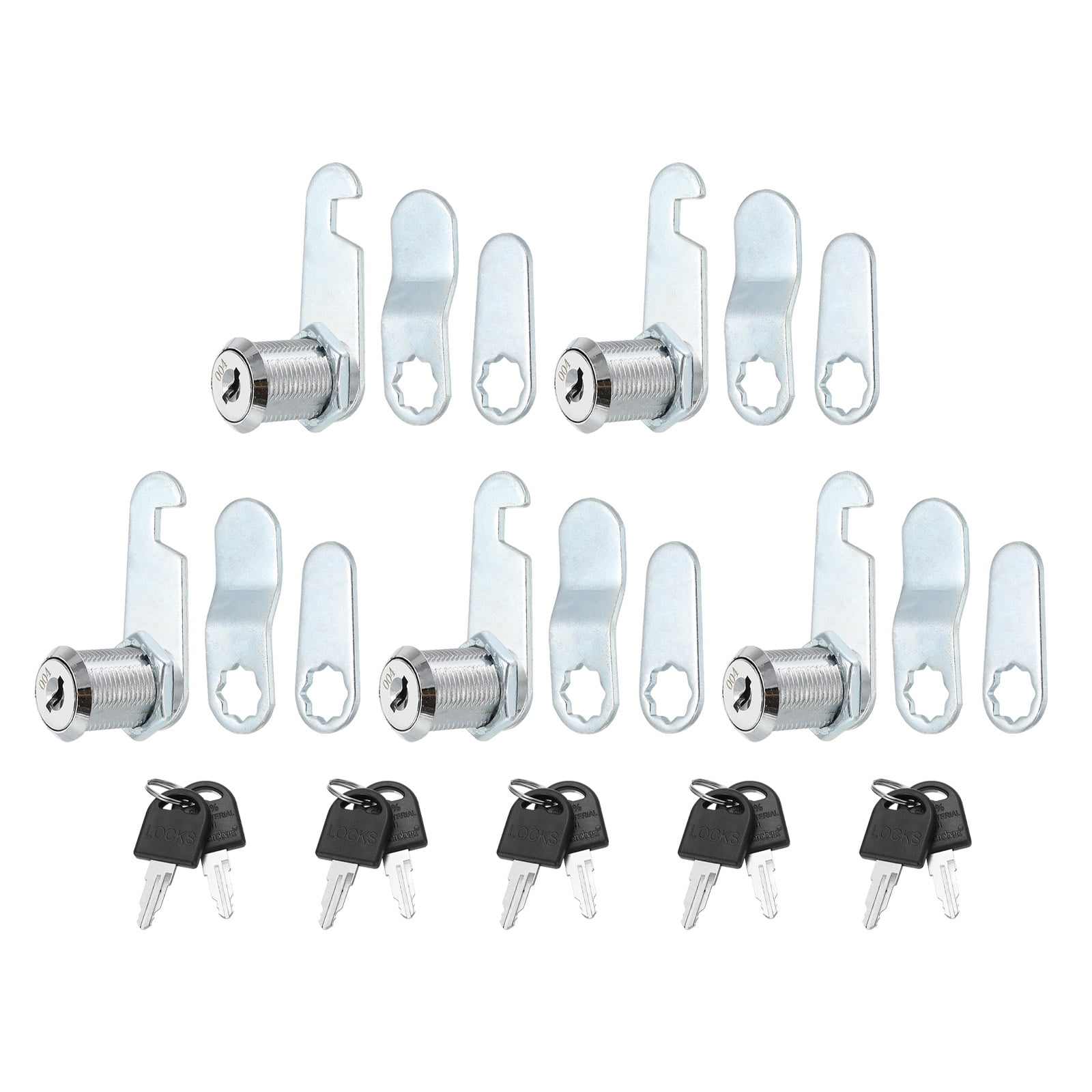 Uxcell 1" Zinc Alloy Cabinet Cam Locks Keyed Different for File Drawer ...
