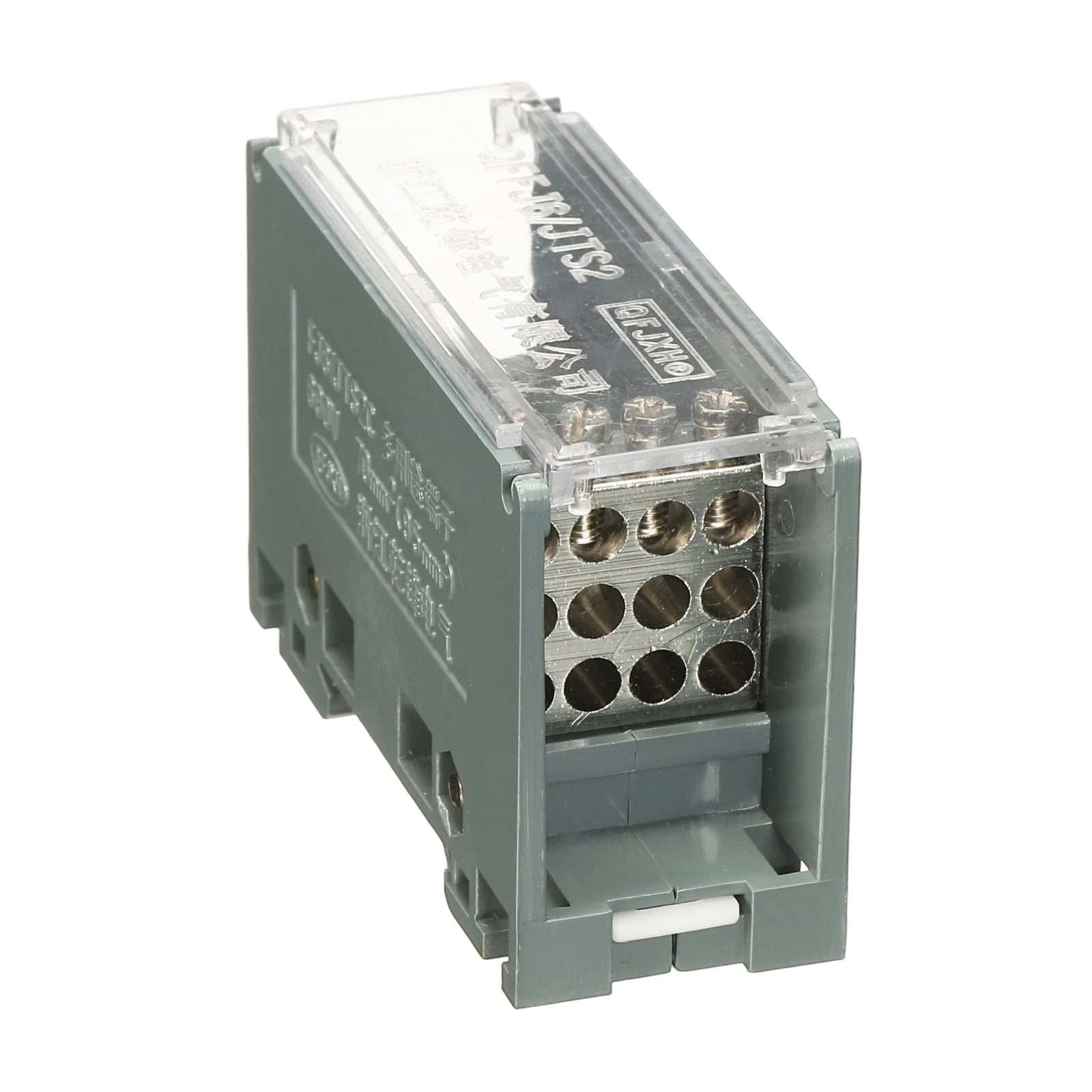 Uxcell 1 in 12 Out Rail Terminal Blocks, 690V 200A Connectors Power ...