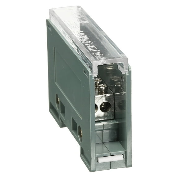 Uxcell 1 in 2 Out Rail Terminal Blocks, 690V 100A Connectors Power ...