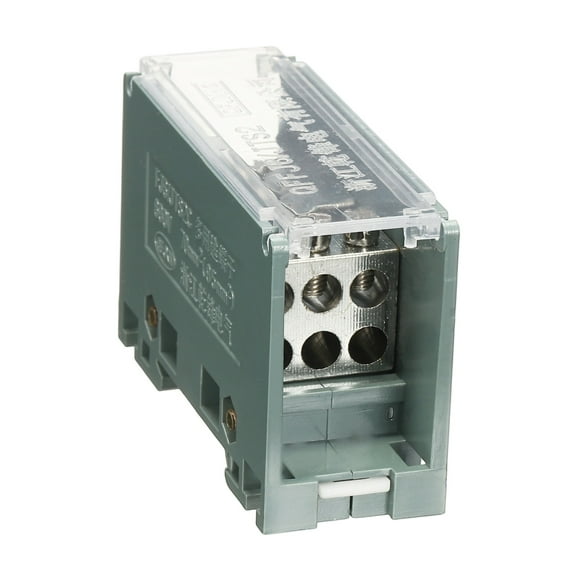 Uxcell 1 in 6 Out Rail Terminal Blocks, 690V 200A Connectors Power ...