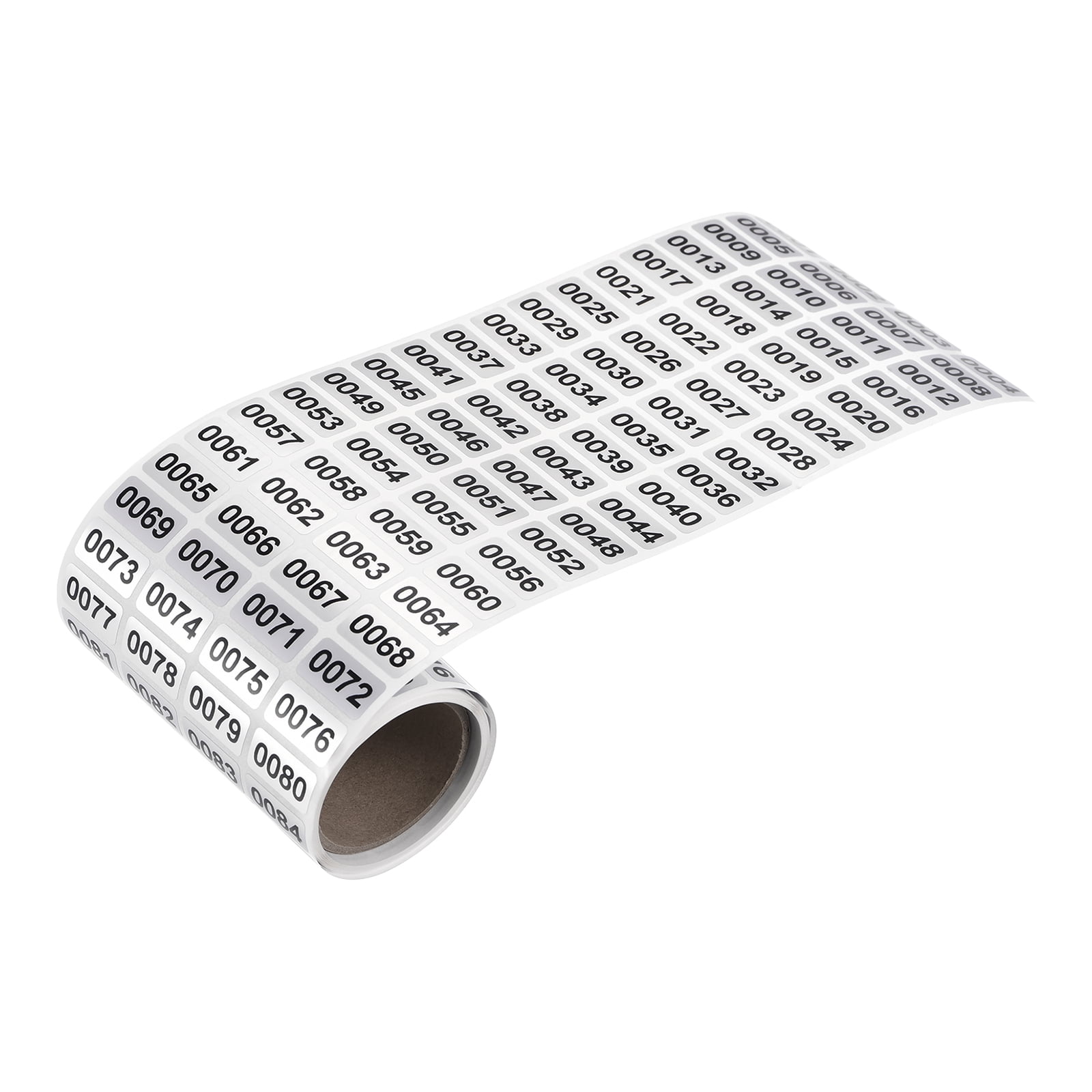Uxcell 1 to 1000 Consecutive Number Stickers Inventory Label Black ...