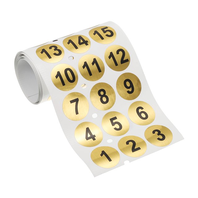 Uxcell 1 to 99 Number Stickers 0.8 Inch, PVC Self-Adhesive Numbered ...