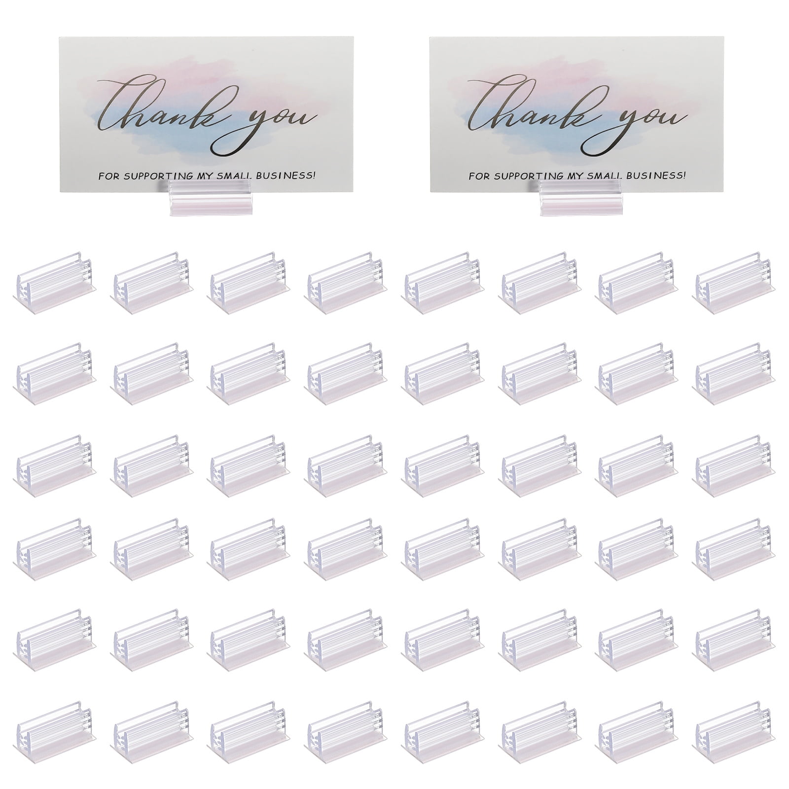 Uxcell 1 x 0.6 Inch Adhesive Base Sign Holder, 100 Pcs Mini Sneeze ...