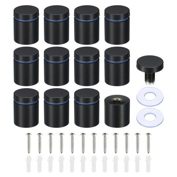 Uxcell 1 x 1.2 Inch Sign Standoff Screws, 12 Set Stainless Steel Wall ...