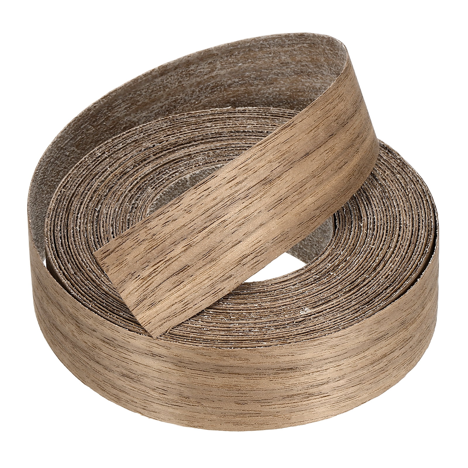 Uxcell 1" x 25 ft Wood Edge Banding, Pre-Glued Iron On Edging Strip ...