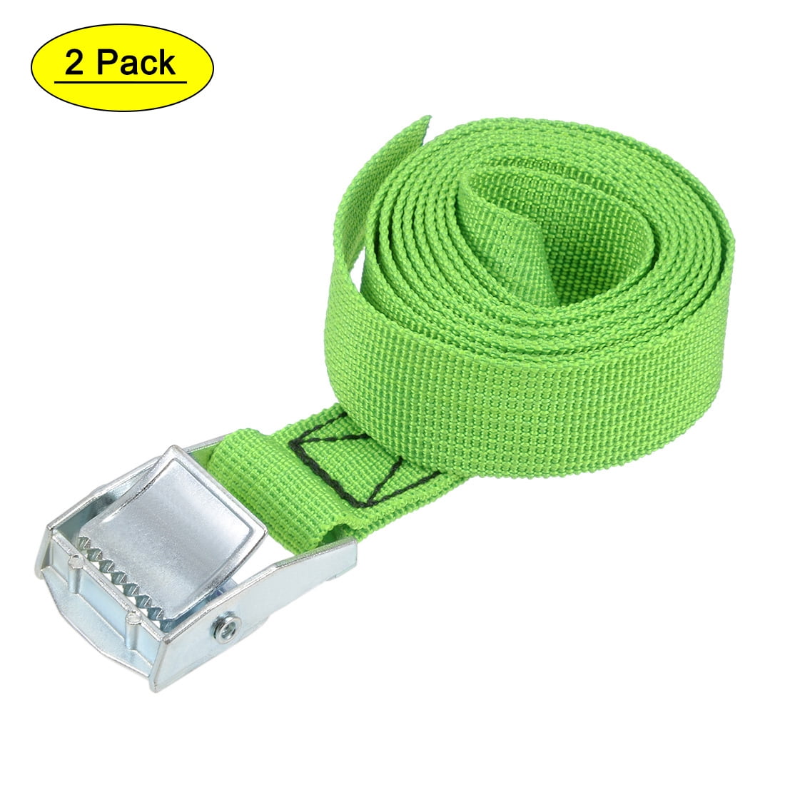Uxcell 1" x 4.9' Lashing Strap with Cam Locks Buckle up to 551lbs Green ...