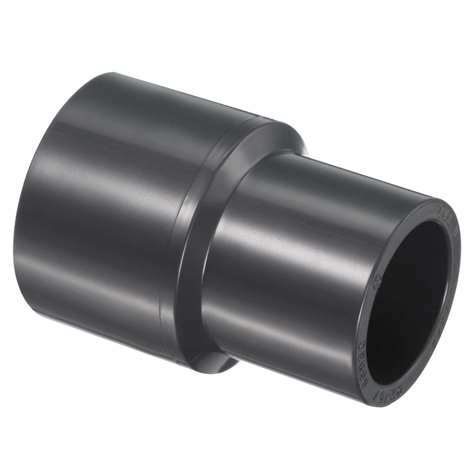 Uxcell 1"x3/4" UPVC Reducer Pipe Fitting SCH80 Straight Coupling, Grey ...