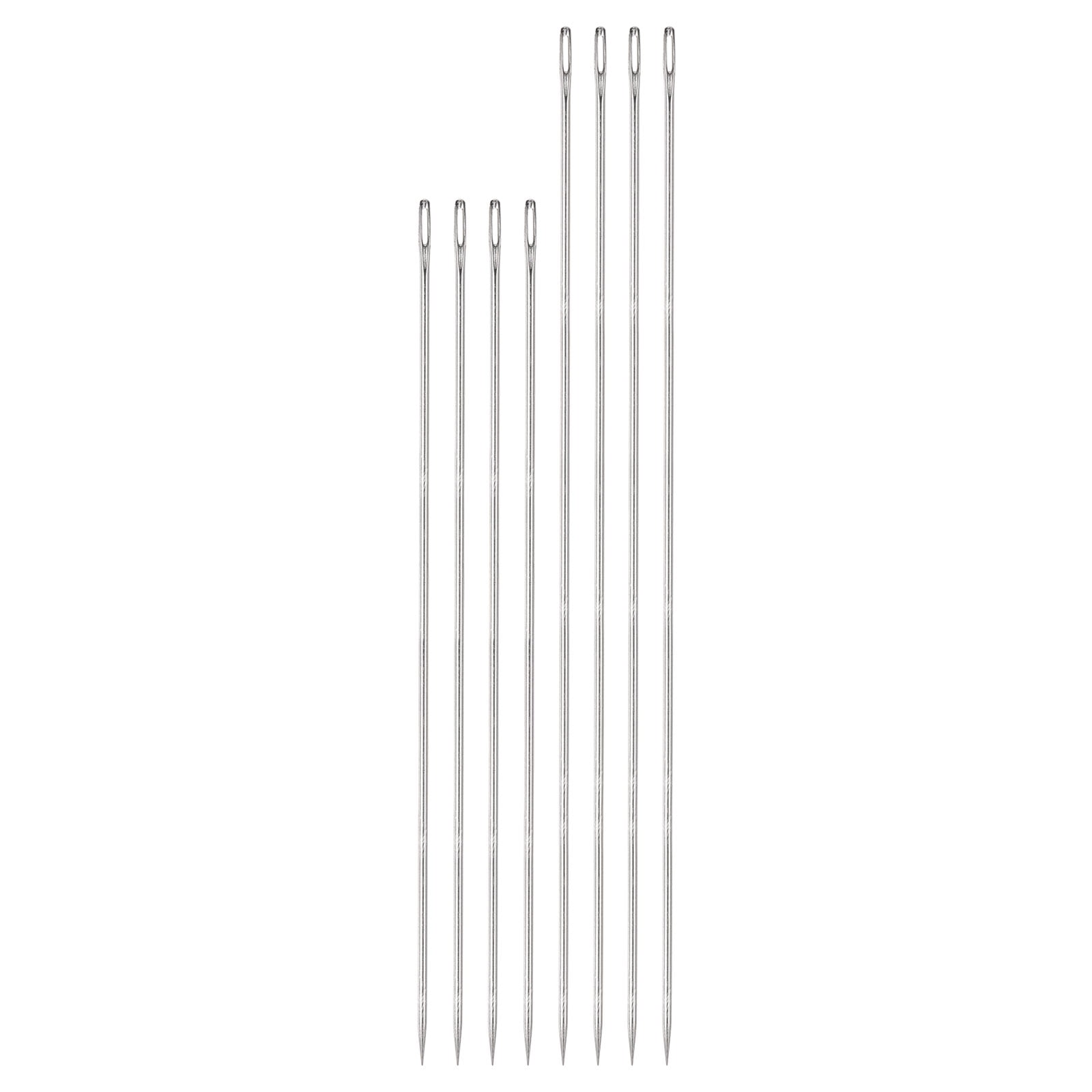 Uxcell 10/12 Inch Upholstery Needles Stainless Steel Large Eye ...