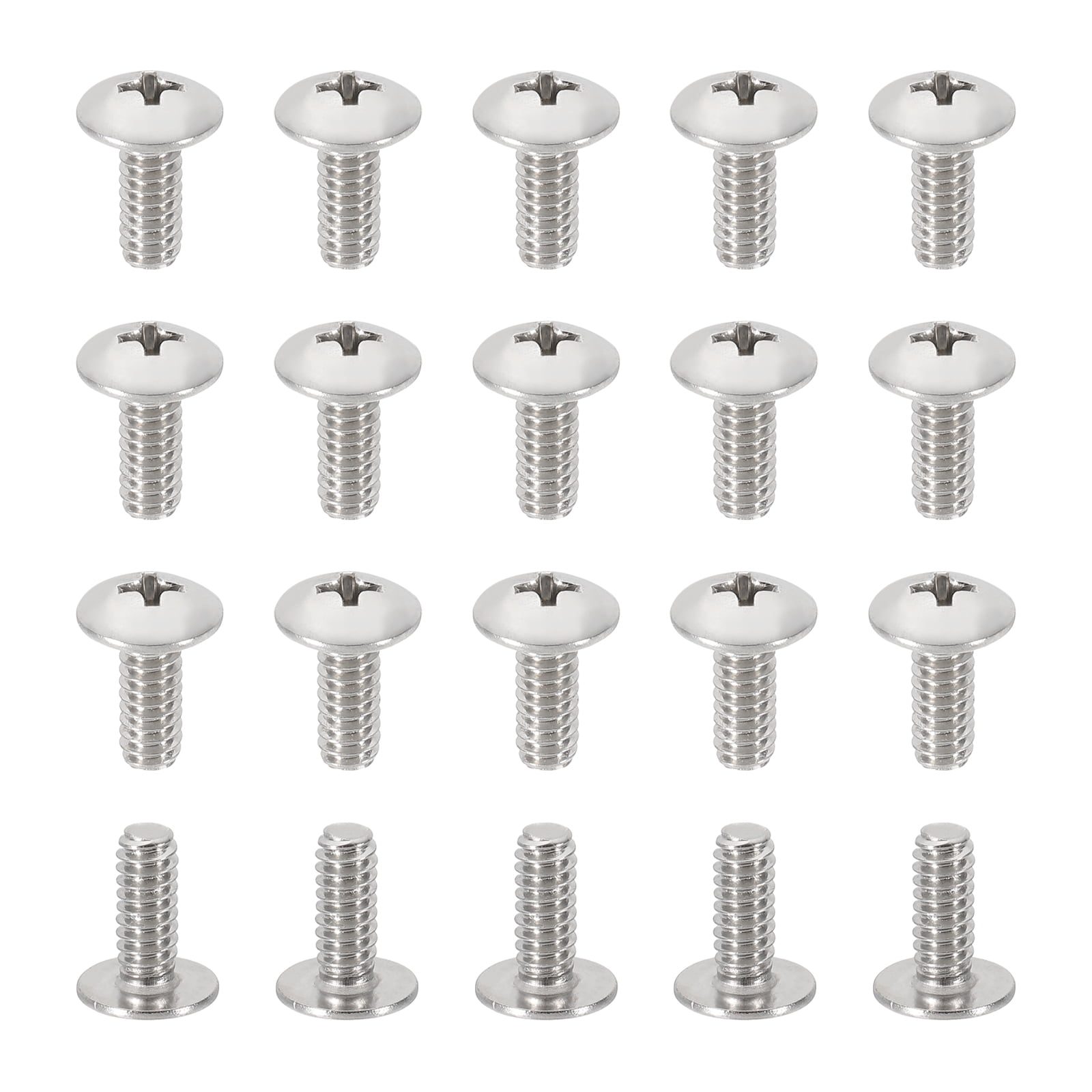 Uxcell 10#-24*1/2" Phillips Truss Head Bolts Screws, 20Pcs for Ceiling ...