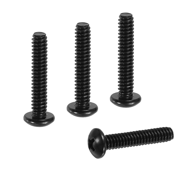Uxcell #10-24 x 1" Pan Head Machine Screws, 50 Pcs 304 Stainless Steel ...