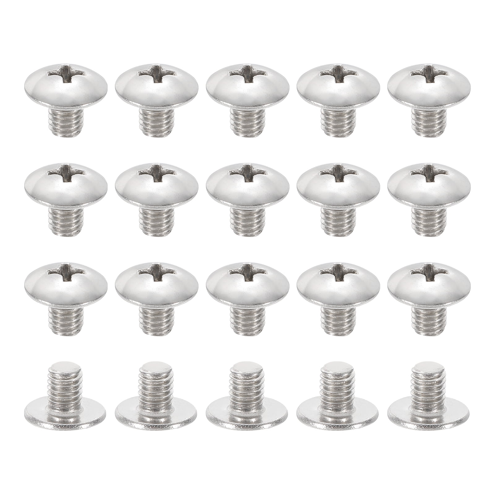 Uxcell 10#-32*1/4" Phillips Truss Head Bolts Screws, 20Pcs for Ceiling ...