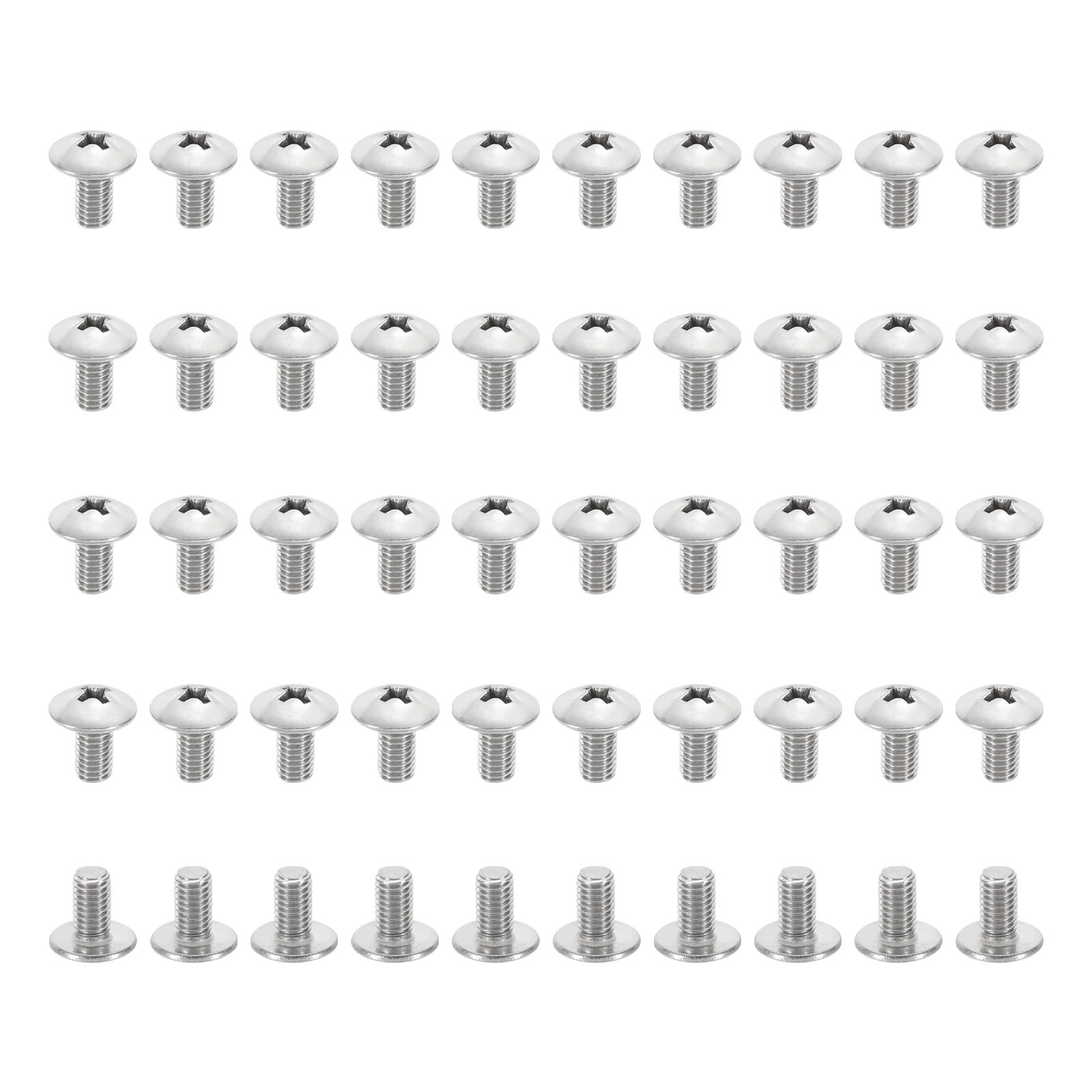 Uxcell 10#-32*3/8" Phillips Truss Head Bolts Screws, 50Pcs for Ceiling ...