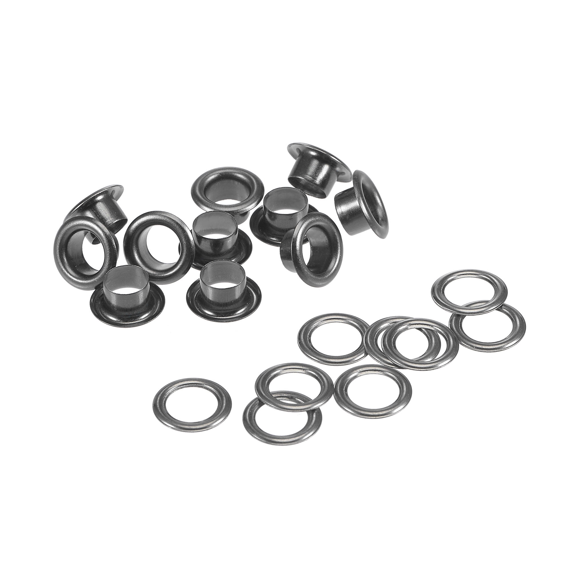 Uxcell 10.5 x 6 x 5mm Copper Grommets Eyelets with Washers Chrome ...