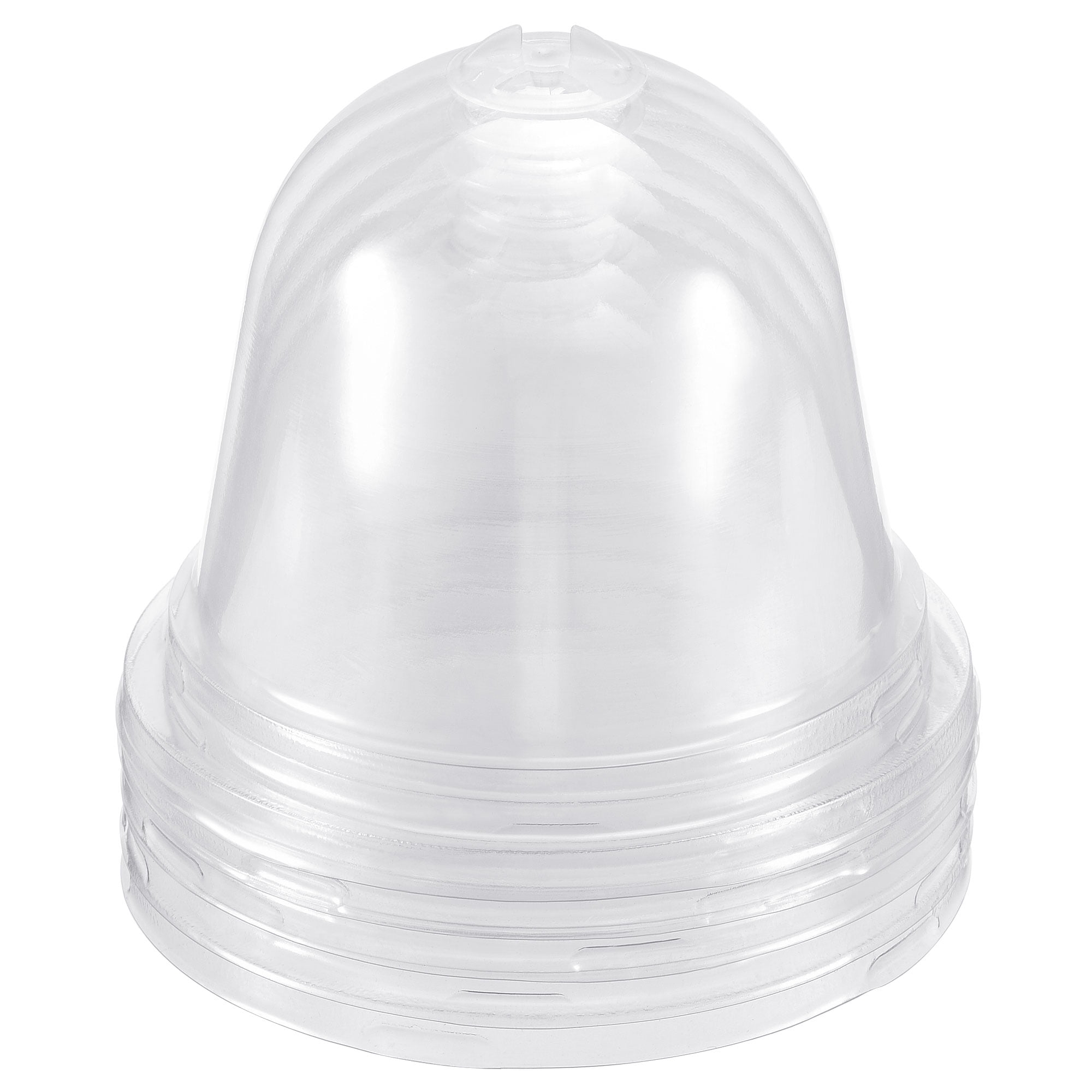 Uxcell 10.5cm Garden Cloche Dome Round Plastic Humidity Plant Protector ...
