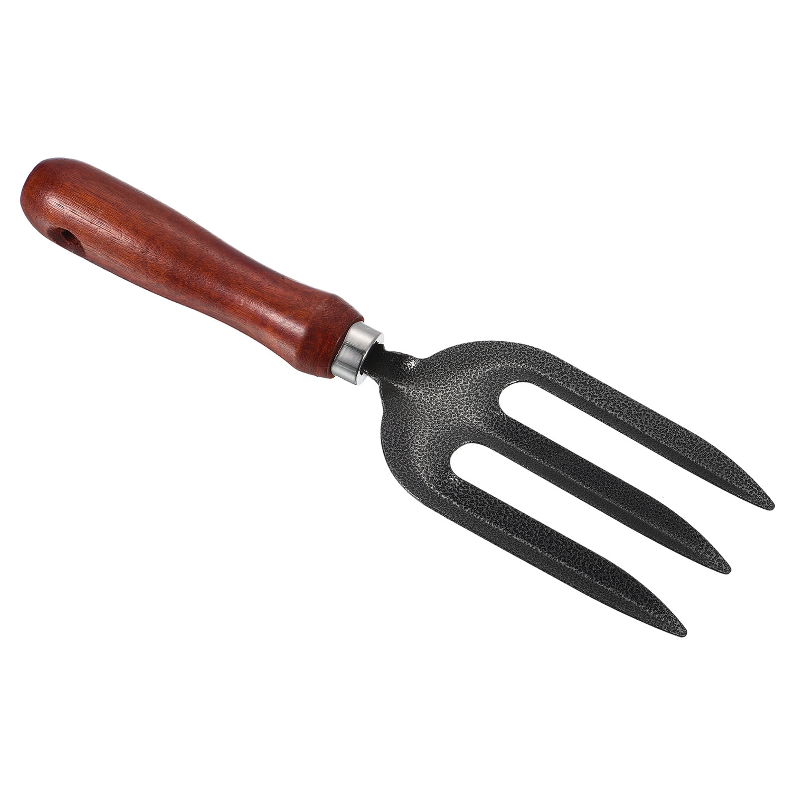 Uxcell 10.6" 3 Tines Hand Gardening Fork, Carbon Steel Thickened ...