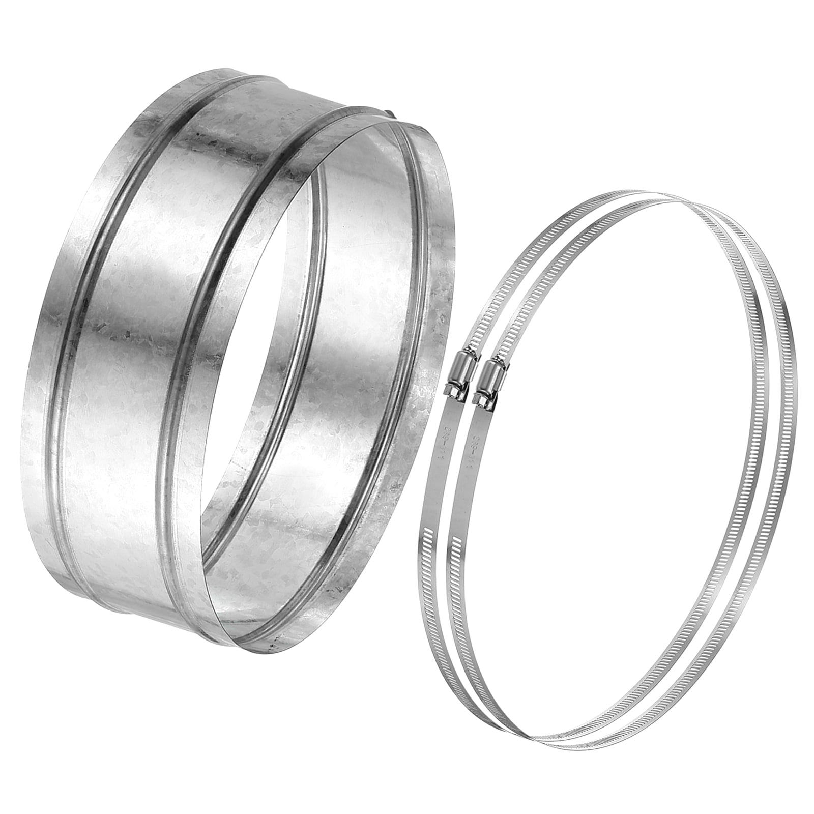Uxcell 10.6" Duct Connector, 1 Set Galvanized Iron Duct Coupling Vent ...