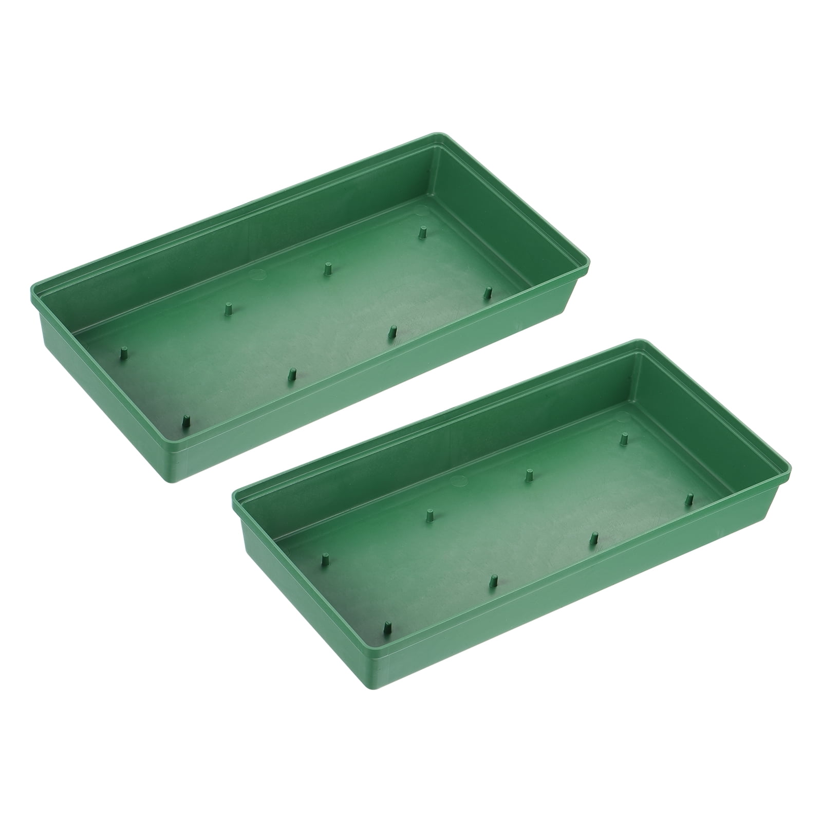 Uxcell 10.6"x5.1" Plastic Floral Centerpiece Trays Flower Arrangement ...