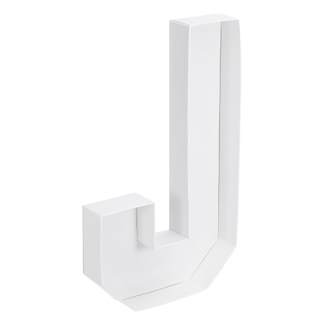 Uxcell 10" Cardboard Letter, Letter J Paper Box Fillable Tray Container ...