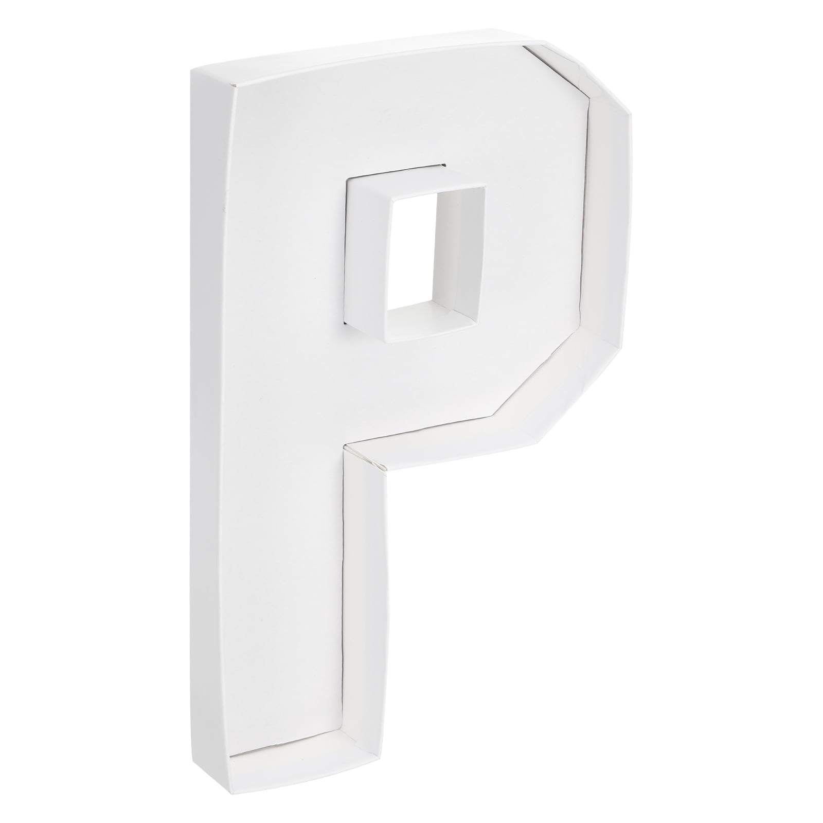 Uxcell 10" Cardboard Letter, Letter P Paper Box Fillable Tray Container ...