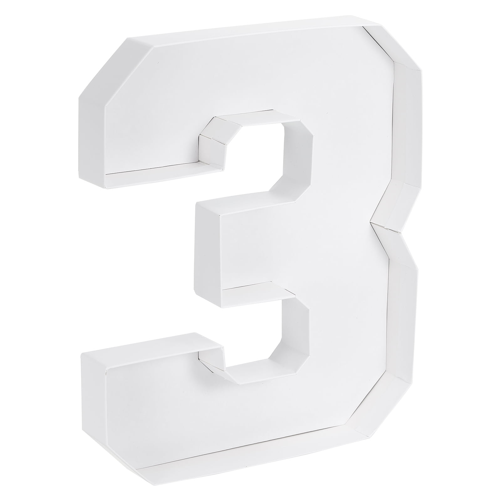 Uxcell 10" Cardboard Number, Number 3 Paper Box Fillable Tray Container ...