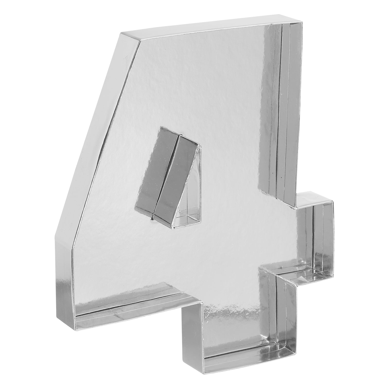 Uxcell 10" Cardboard Number, Number 4 Paper Box Fillable Tray Container ...