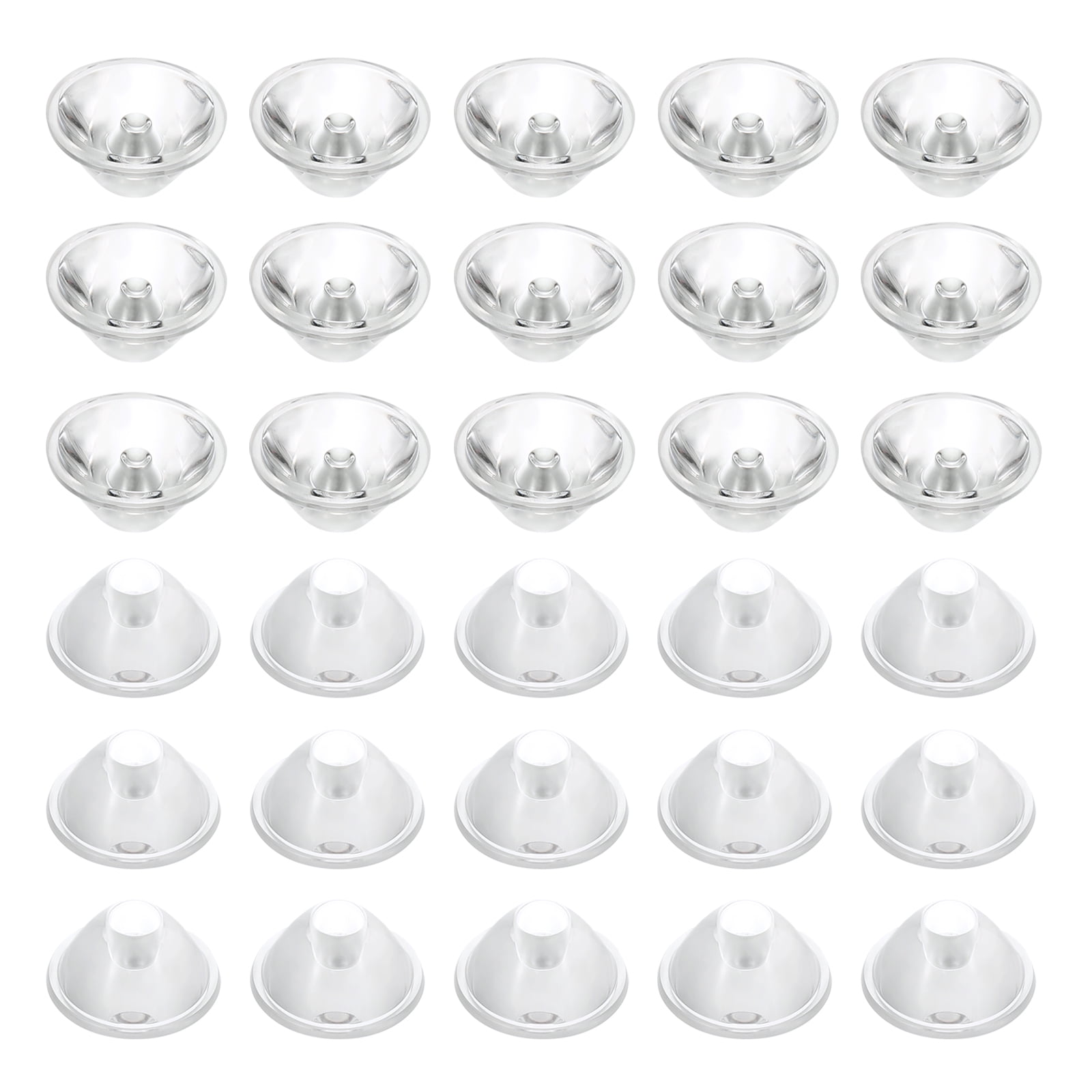 Uxcell 10 Degree 20mm High Power LED Lens, 30 Pcs LED Reflector ...