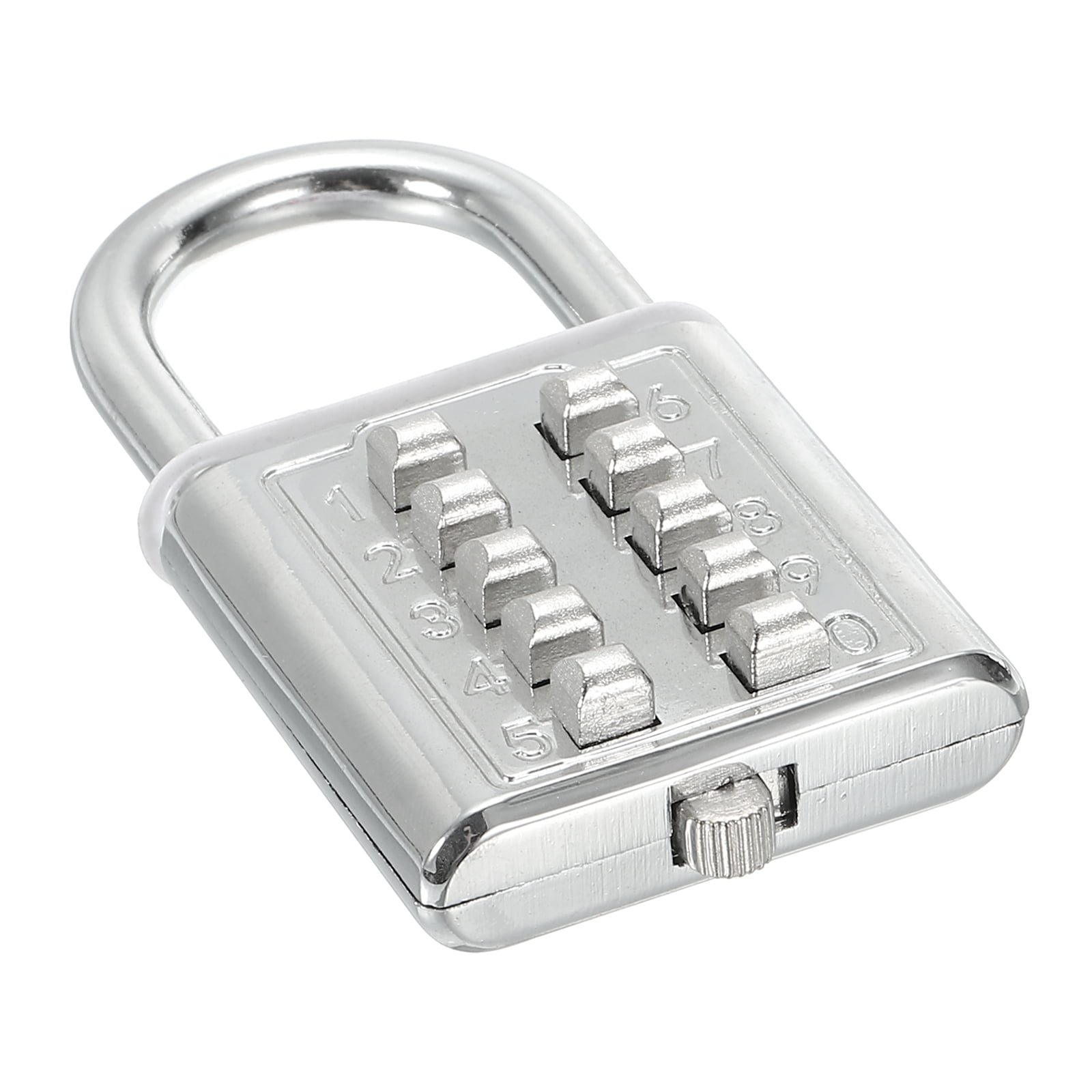 Uxcell 10 Digit Button Combination Padlock 5 Position Locking Mechanism ...
