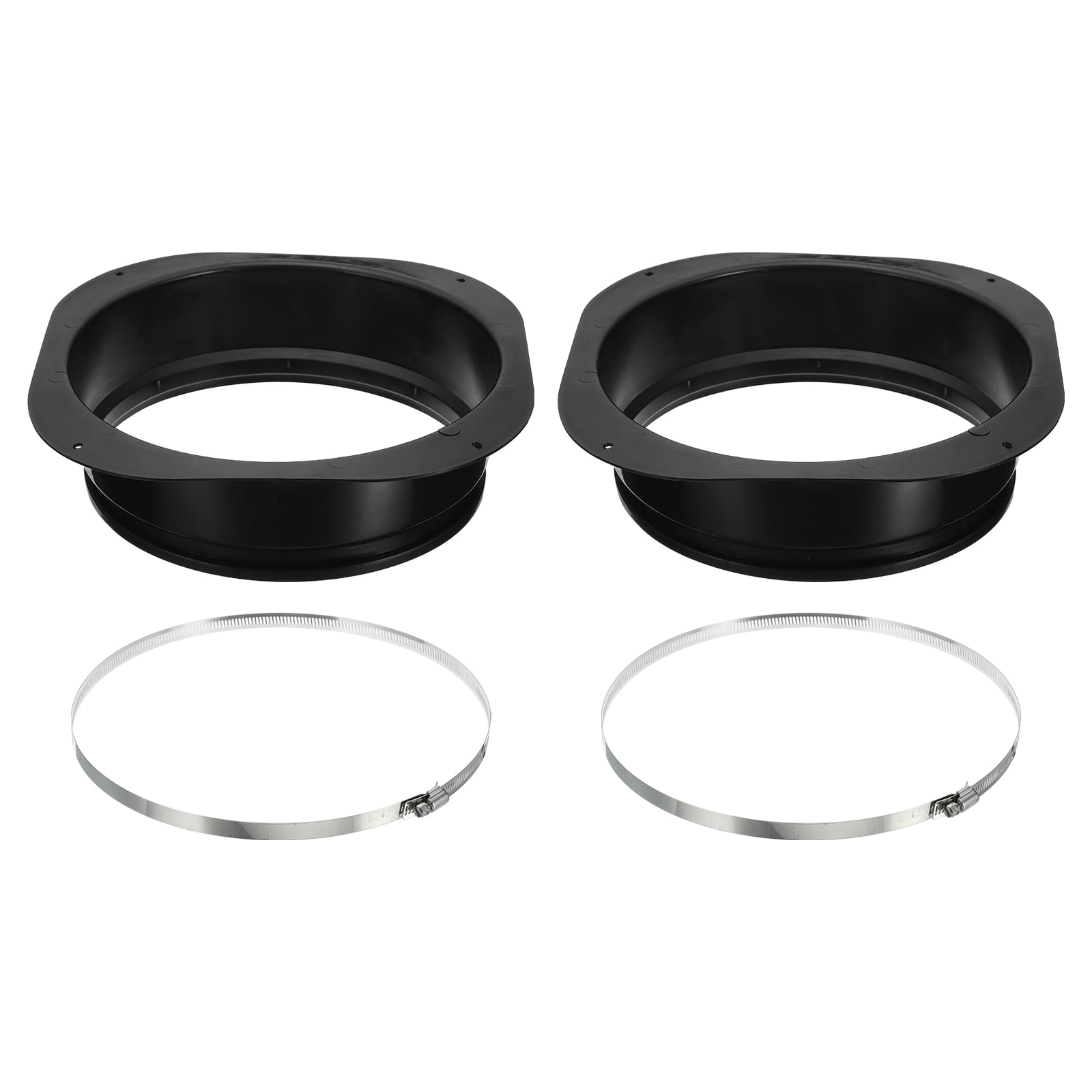 Uxcell 10" Duct Connector Flange 2pcs Dryer Vent Wall Plate Square to ...