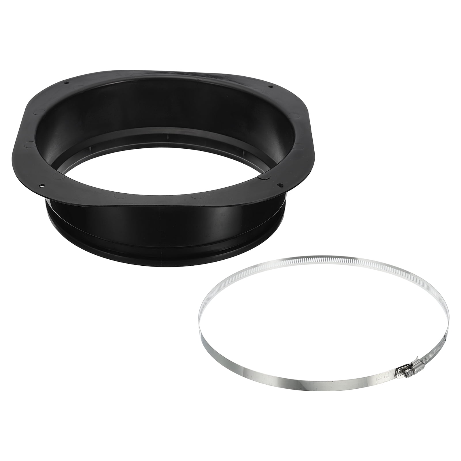 Uxcell 10" Duct Connector Flange Dryer Vent Wall Plate Square to Round ...