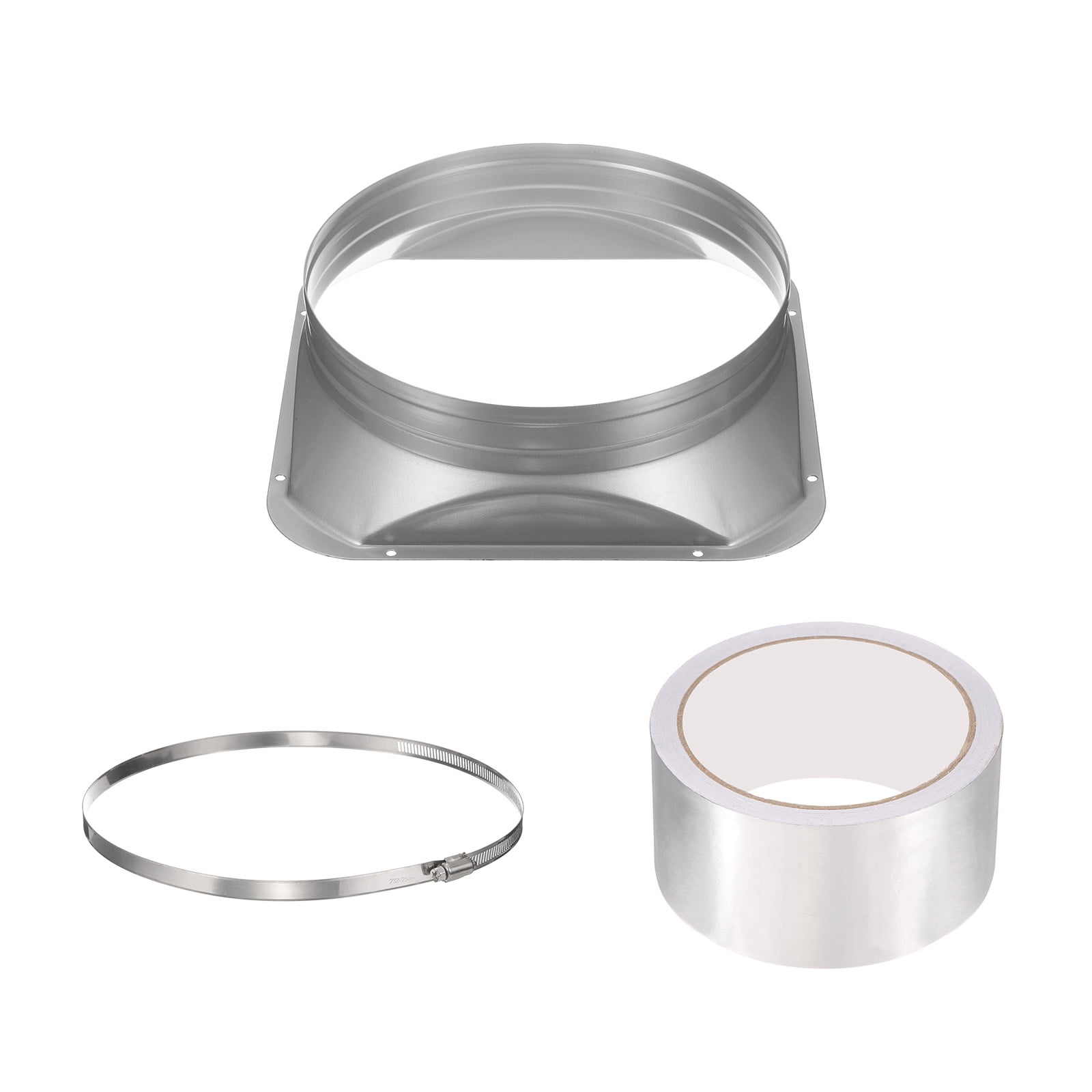 Uxcell 10" Duct Connector Flange, Square Pipe Connector to Round ...
