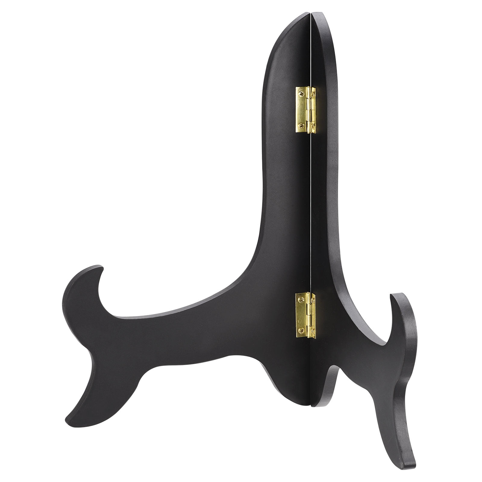 Uxcell 10" Easel Plate Holder, Wooden Folding Display Stand Black for ...